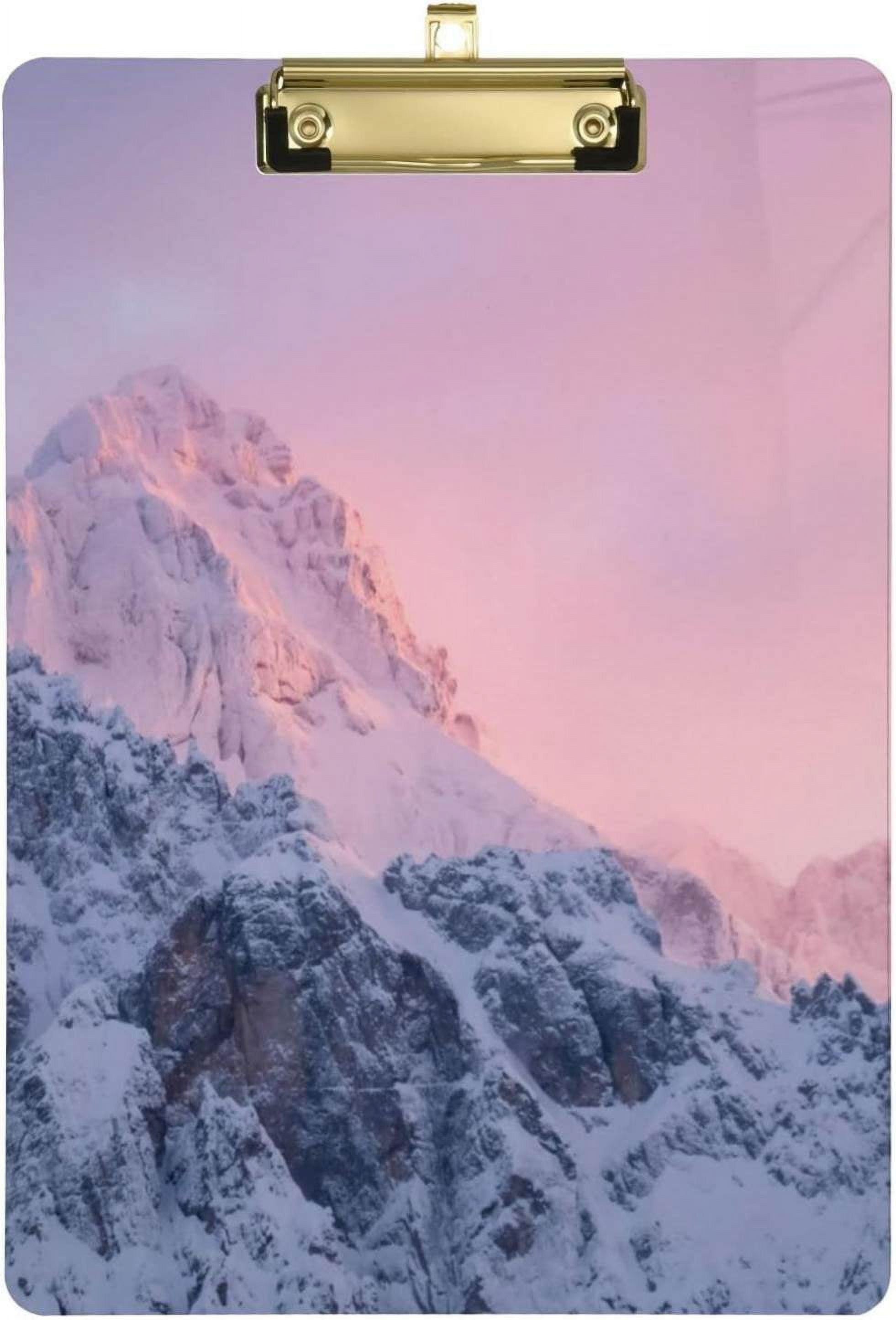 12.5"x9" Pink Mountain Clipboards, Standard A4 Letter Size Nursing ...