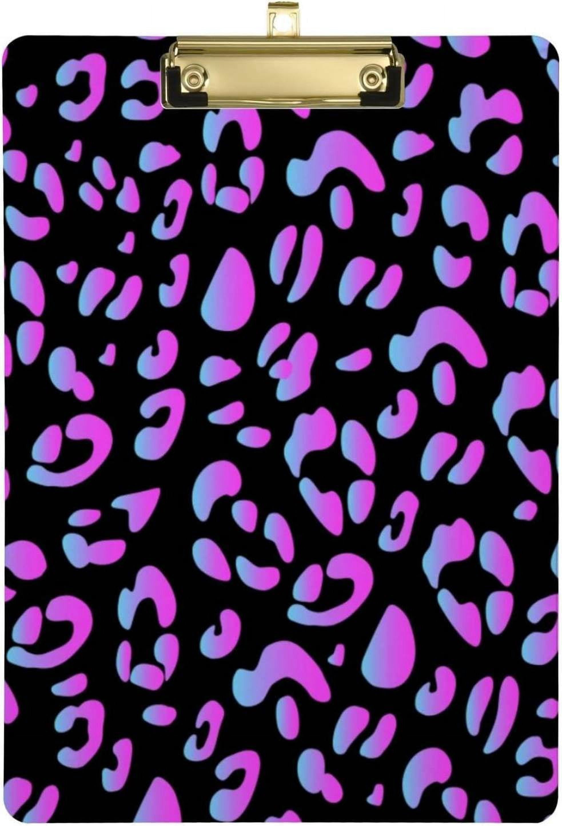 12.5"x9" Purple Leopard Clipboards, Standard A4 Letter Size Nursing ...