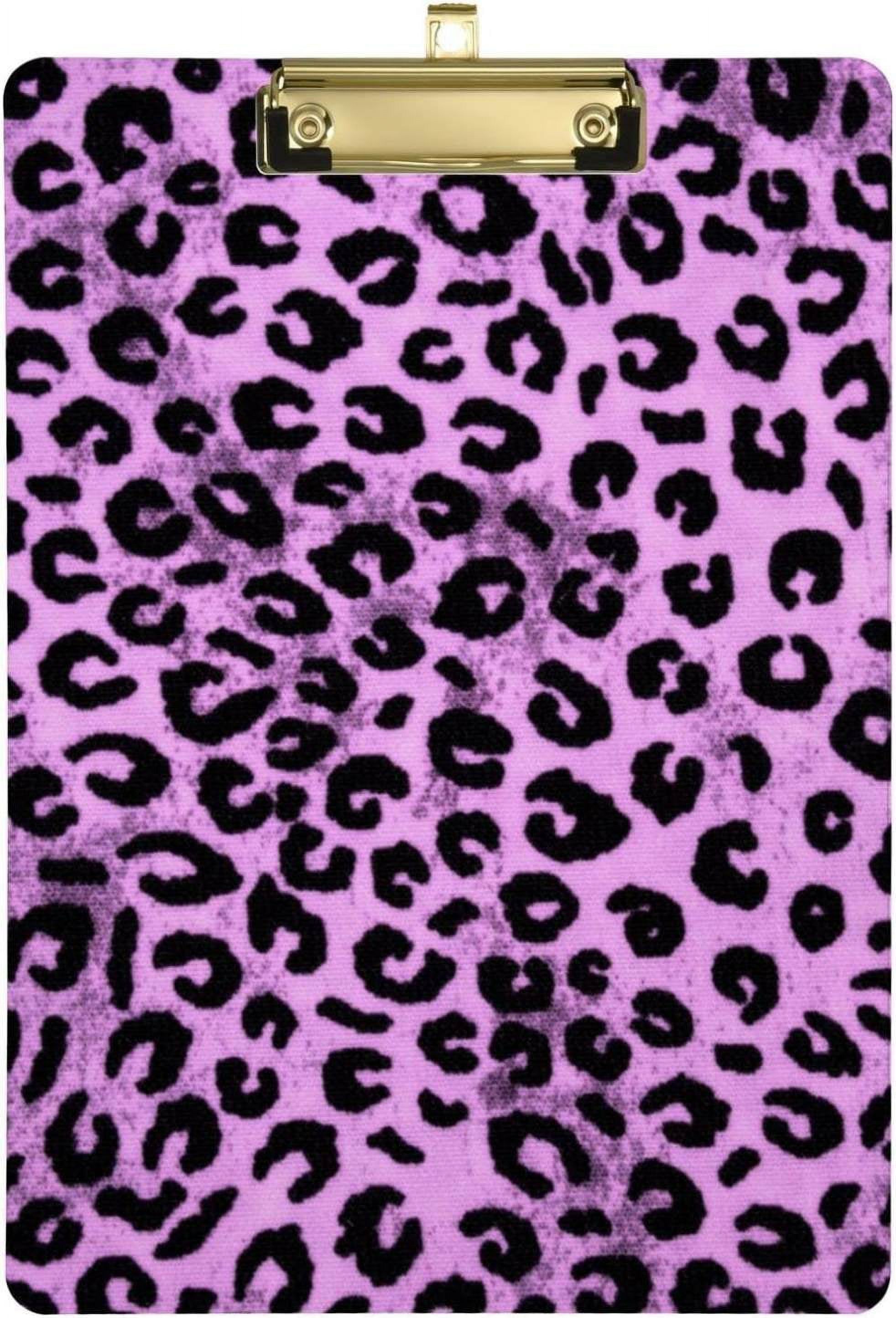 12.5"x9" Purple Leopard Print Clipboards, Standard A4 Letter Size ...