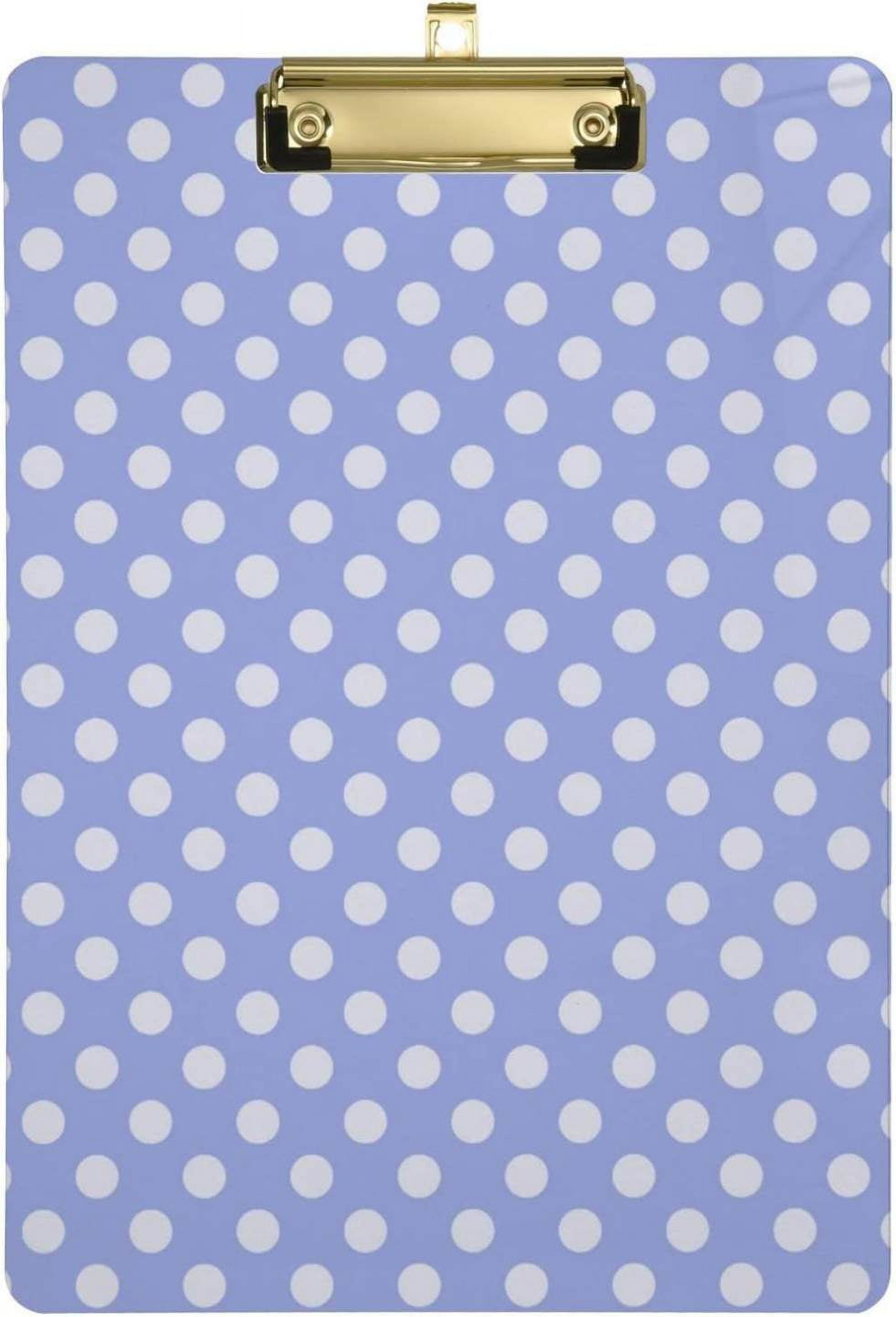 12.5"x9" Purple Polka Dots Clipboards, Standard A4 Letter Size Nursing ...