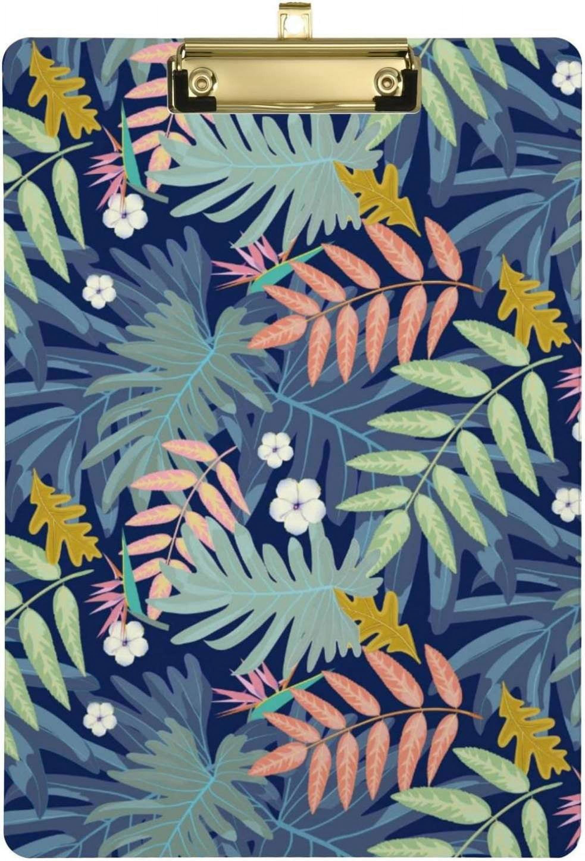 12.5"x9" Rain Forest Leaf Clipboards, Standard A4 Letter Size Nursing ...