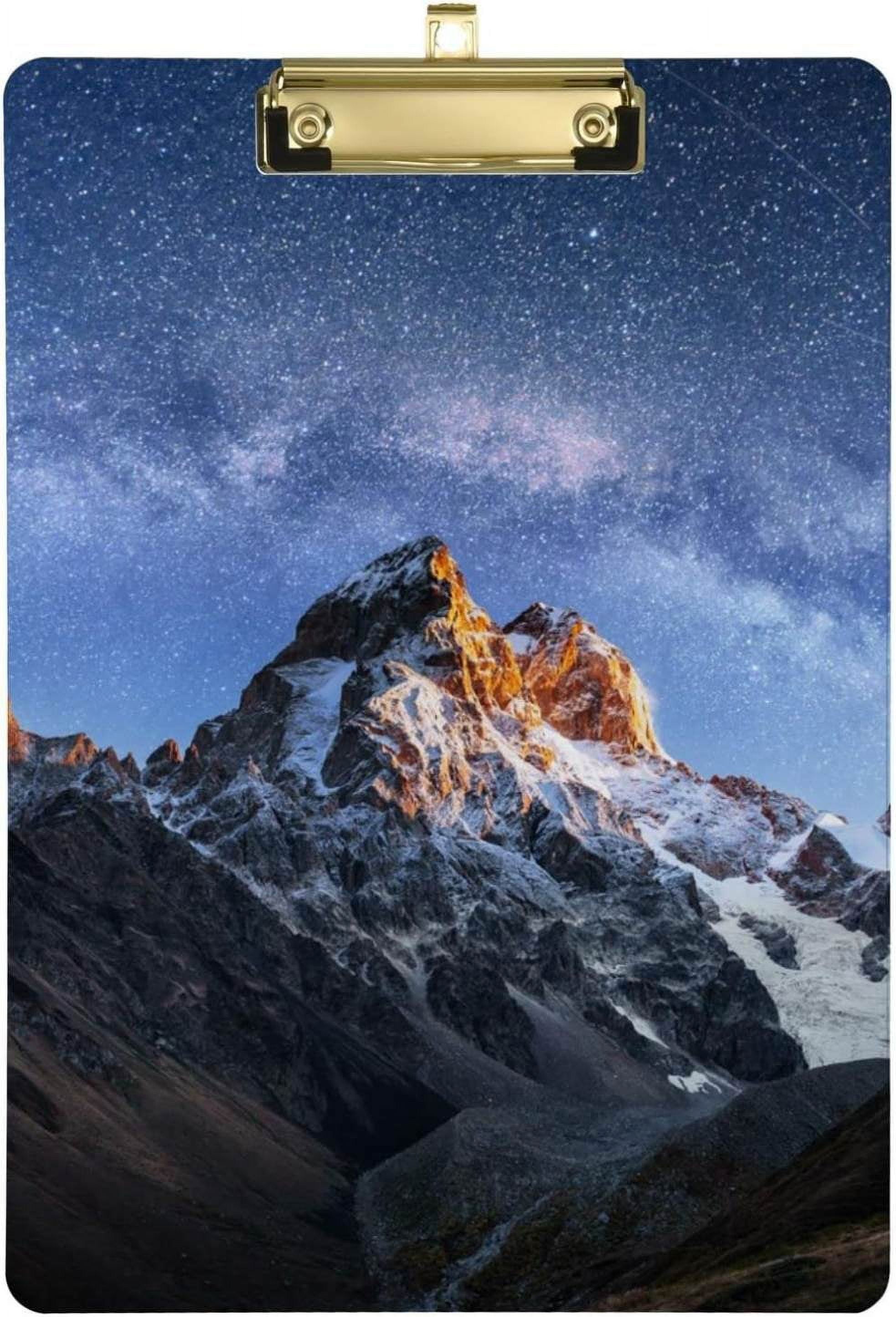 12.5"x9" Snowy Mountain Clipboards, Standard A4 Letter Size Nursing ...