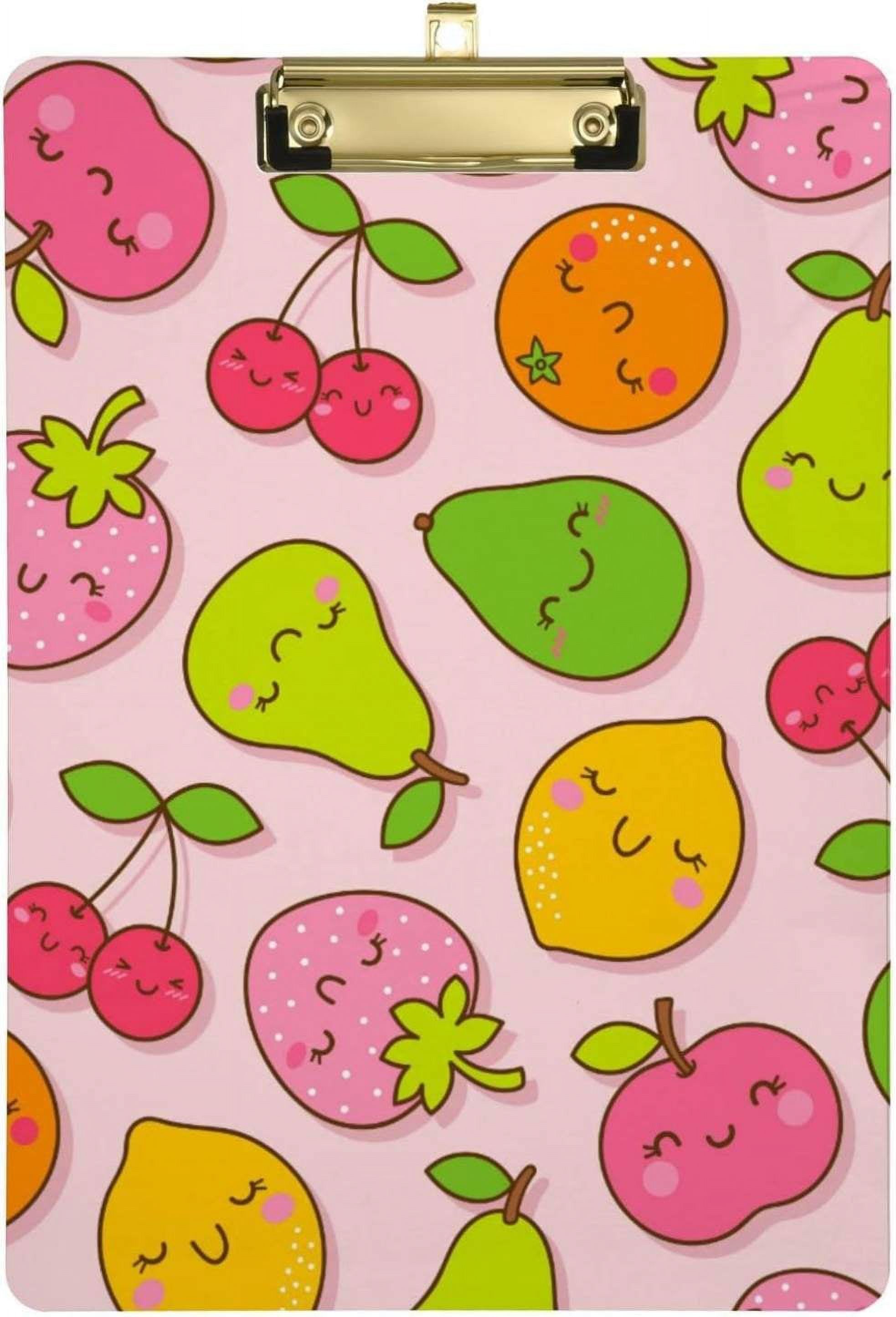 12.5"x9" Tropical Fruits Clipboards, Standard A4 Letter Size Nursing ...