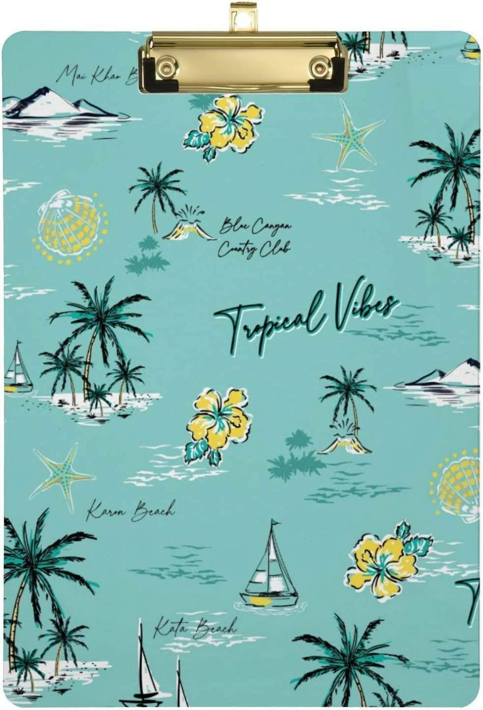 12.5"x9" Tropical Leaf Clipboards, Standard A4 Letter Size Nursing ...