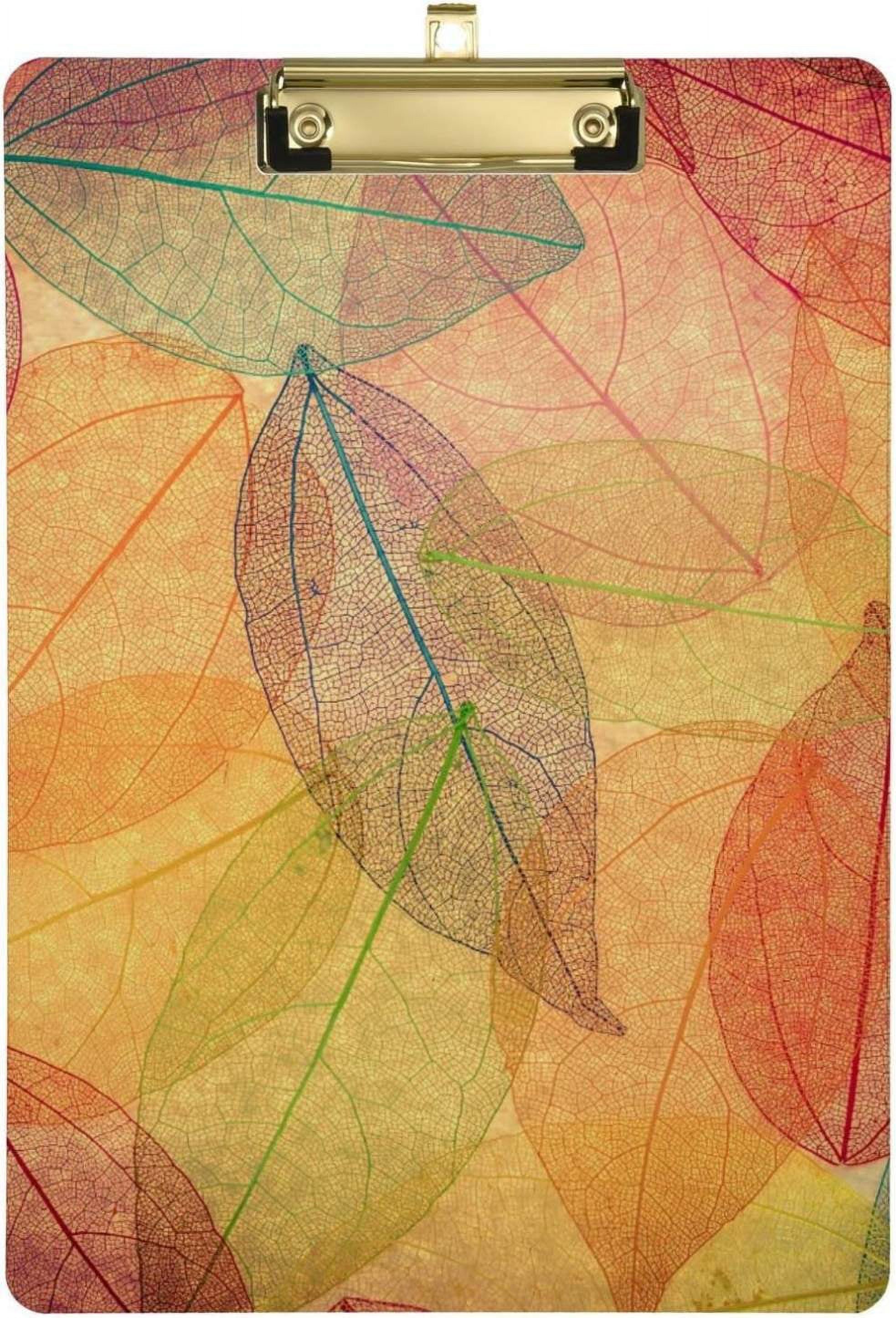 12.5"x9" Vintage Leaf Clipboards, Standard A4 Letter Size Nursing ...