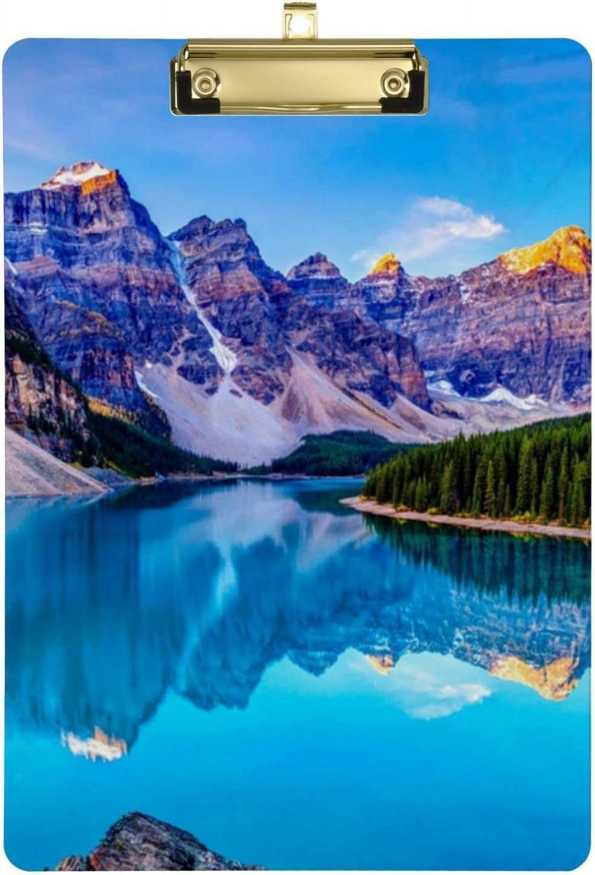 12.5"x9" Water and Mountain Clipboards, Standard A4 Letter Size Nursing ...