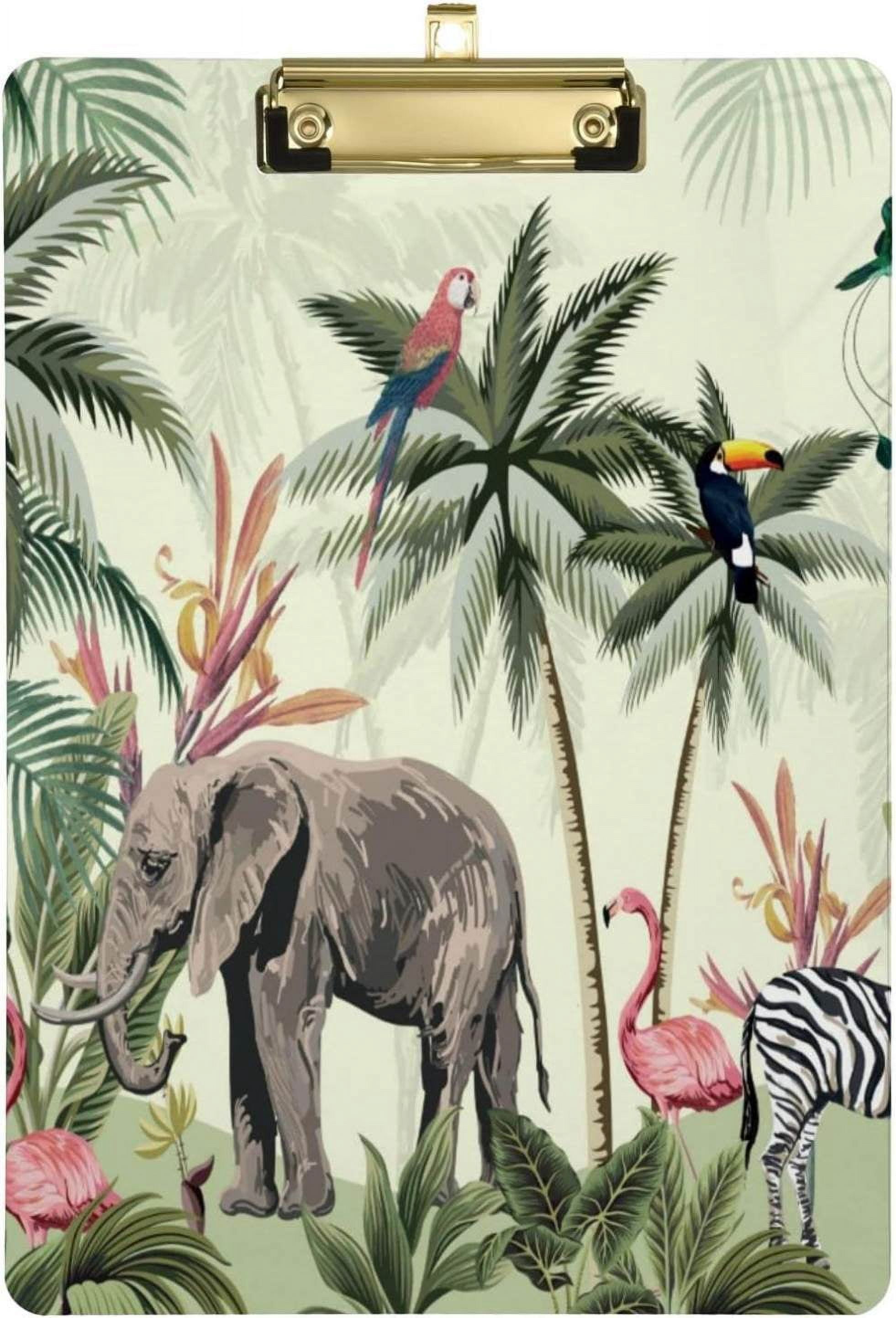12.5"x9" Wild Animals Clipboards, Standard A4 Letter Size Nursing ...