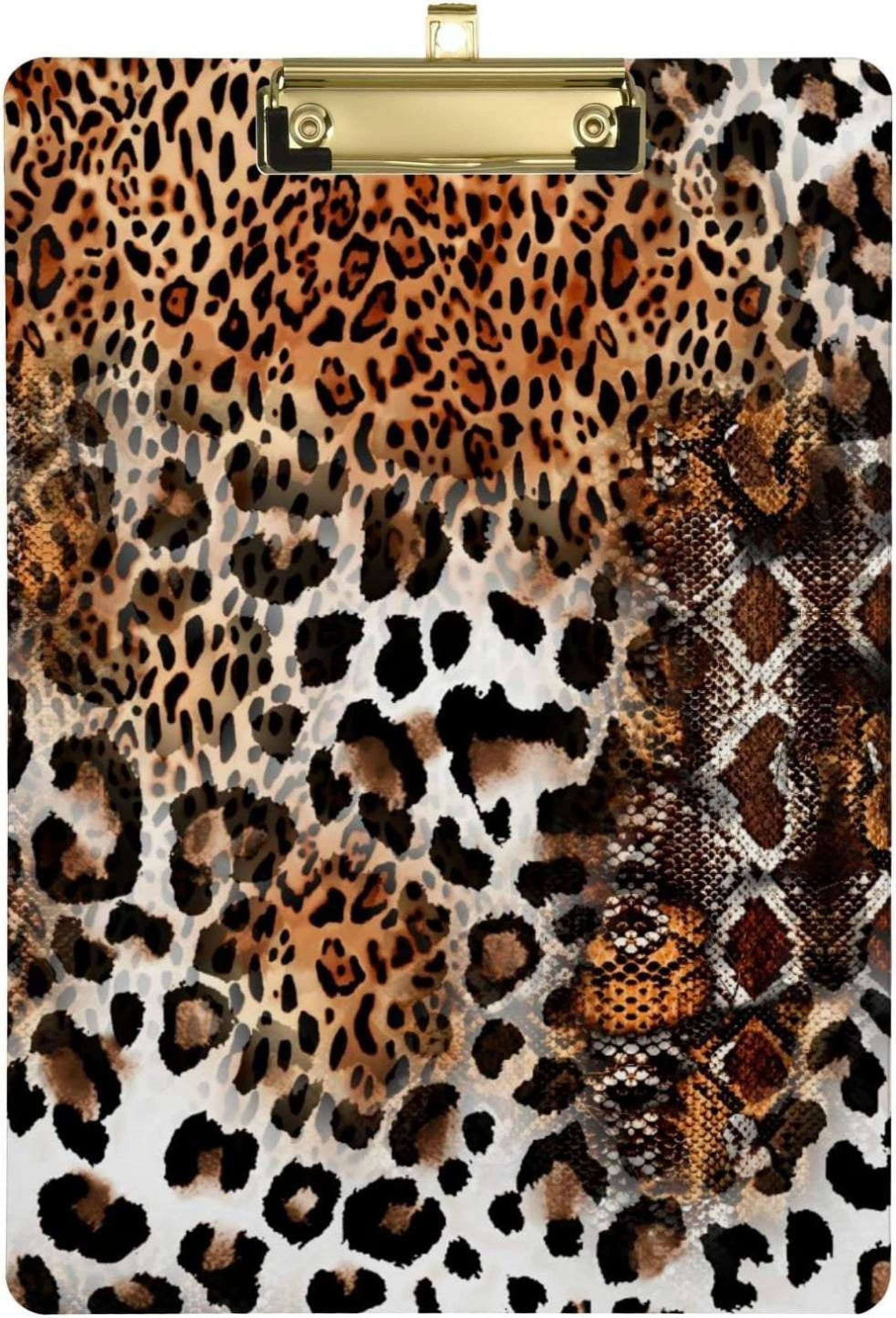 12.5"x9" Wild Leopard Print Clipboards, Standard A4 Letter Size Nursing ...