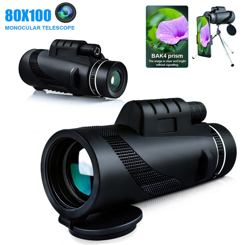 12×50 Monocular Telescope with Smartphone Holder & Upgraded Tripod ...