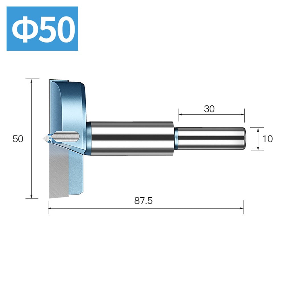12-50mm Woodworking Tools Wood Hole Opener Drill Bit Reamer Hinge ...