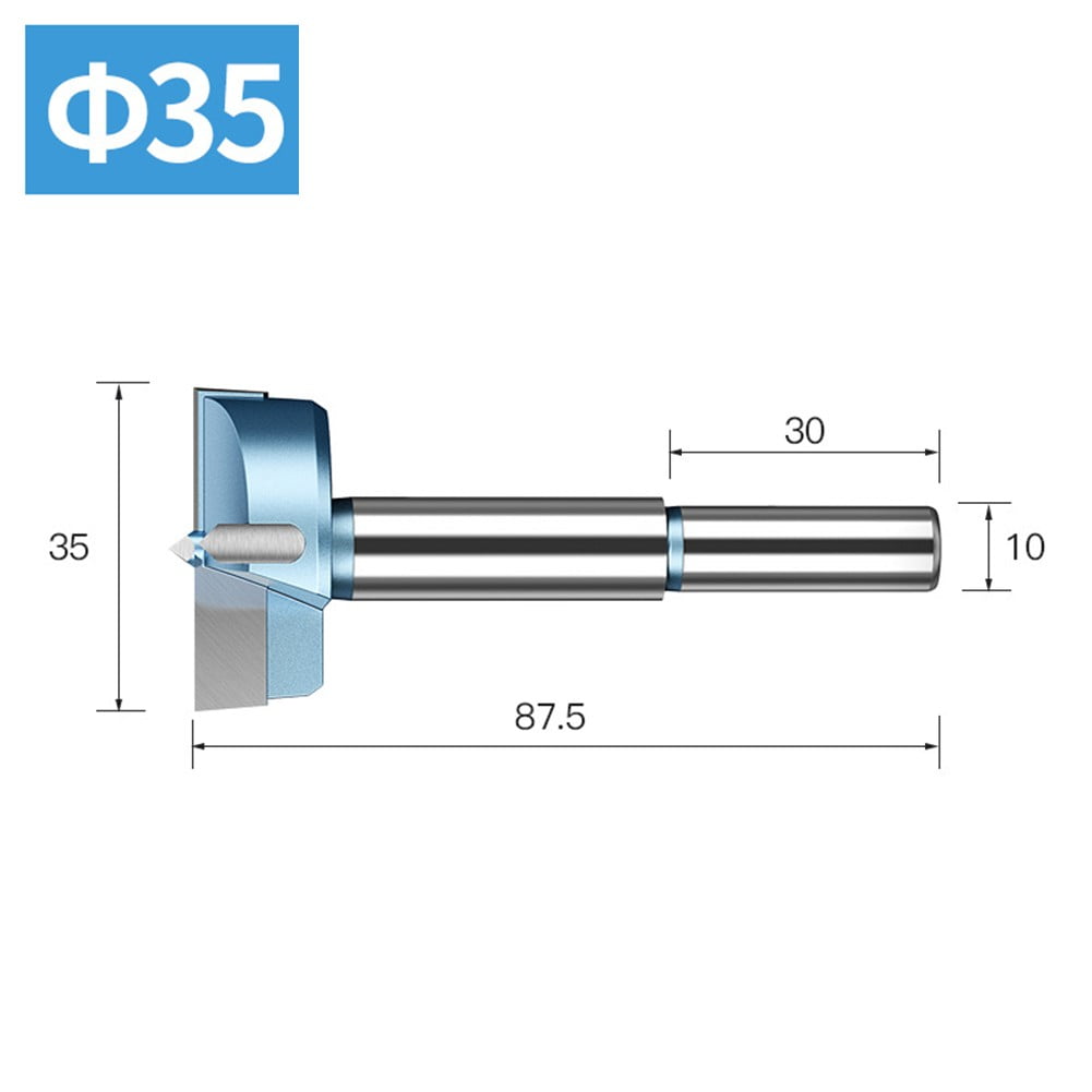 12-50mm Woodworking Tools Wood Hole Opener Drill Bit Reamer Hinge ...