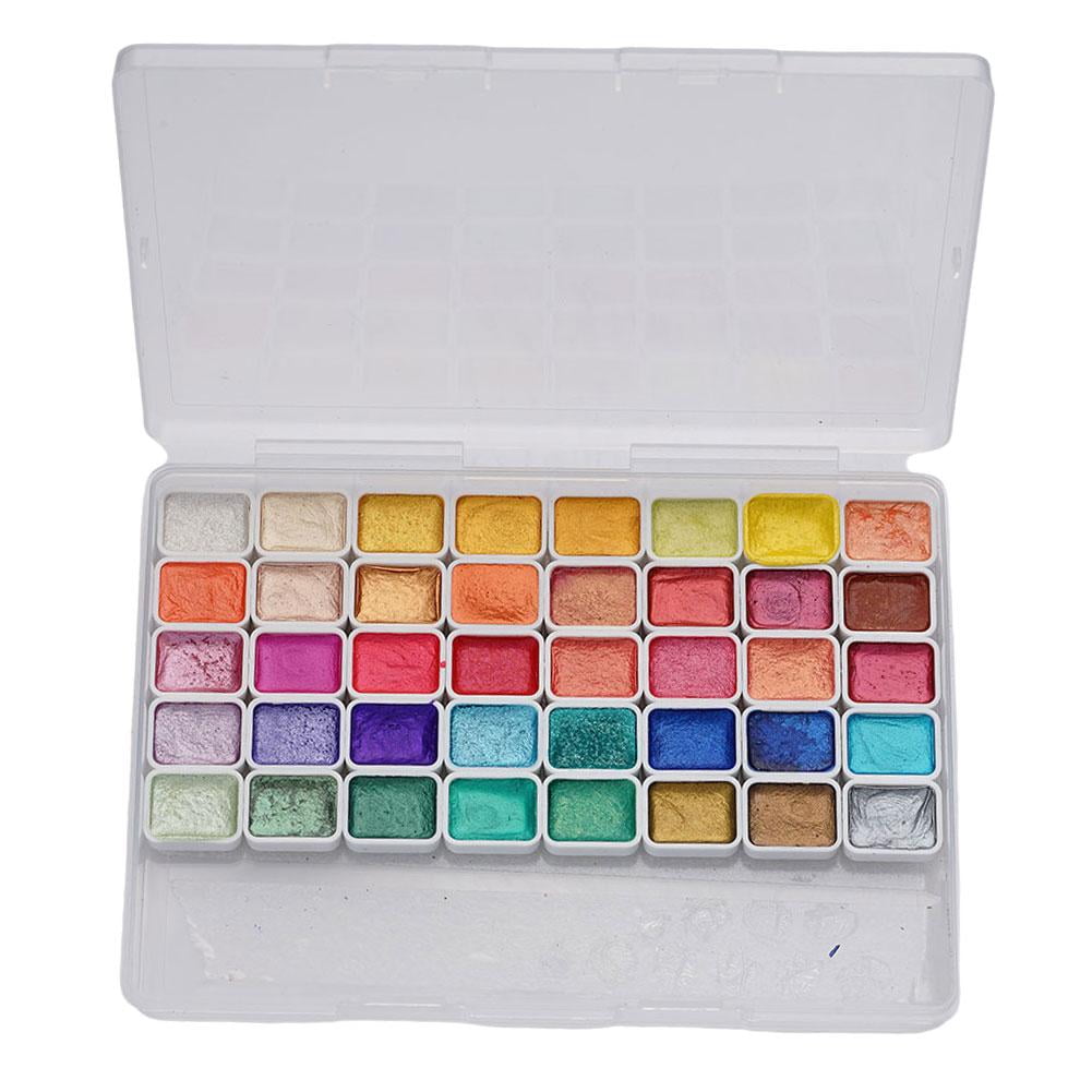 12-56Color Watercolor Painting Pigments Set Pearlescent Paint Glitter ...