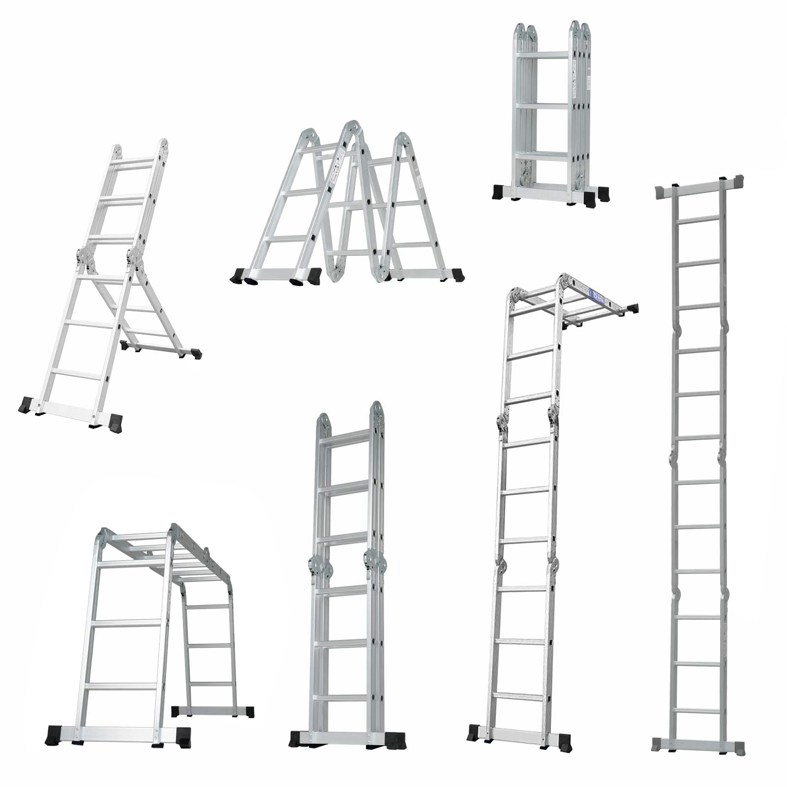 INTSUPERMAI Attic Ceiling Folding Loft Ladder Stair 13 Steps Carbon ...