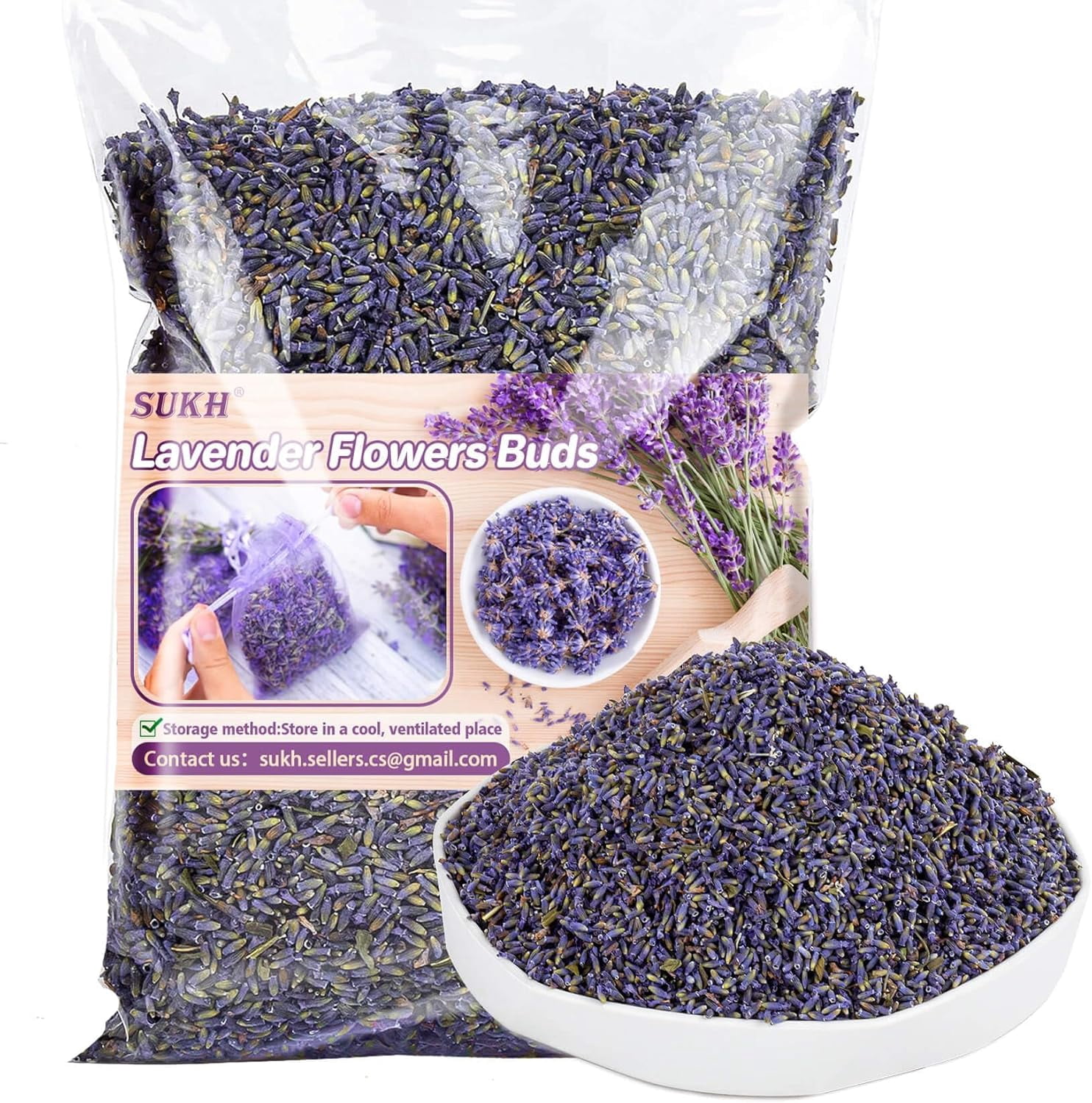 12.5OZ Lavender Dried Buds - Sachets for Drawers and Closets, Flowers ...