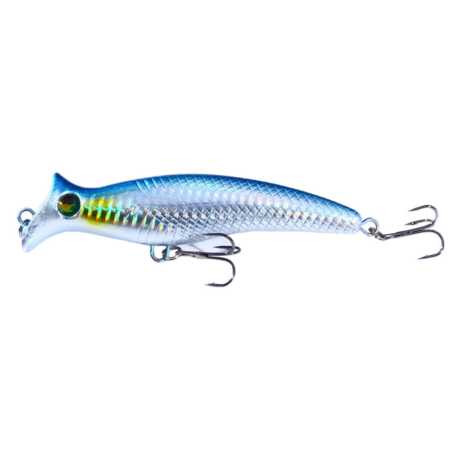 12.5cm 20g Wave Climbing Lure Multicolor Double Three Hooks Plastic ...