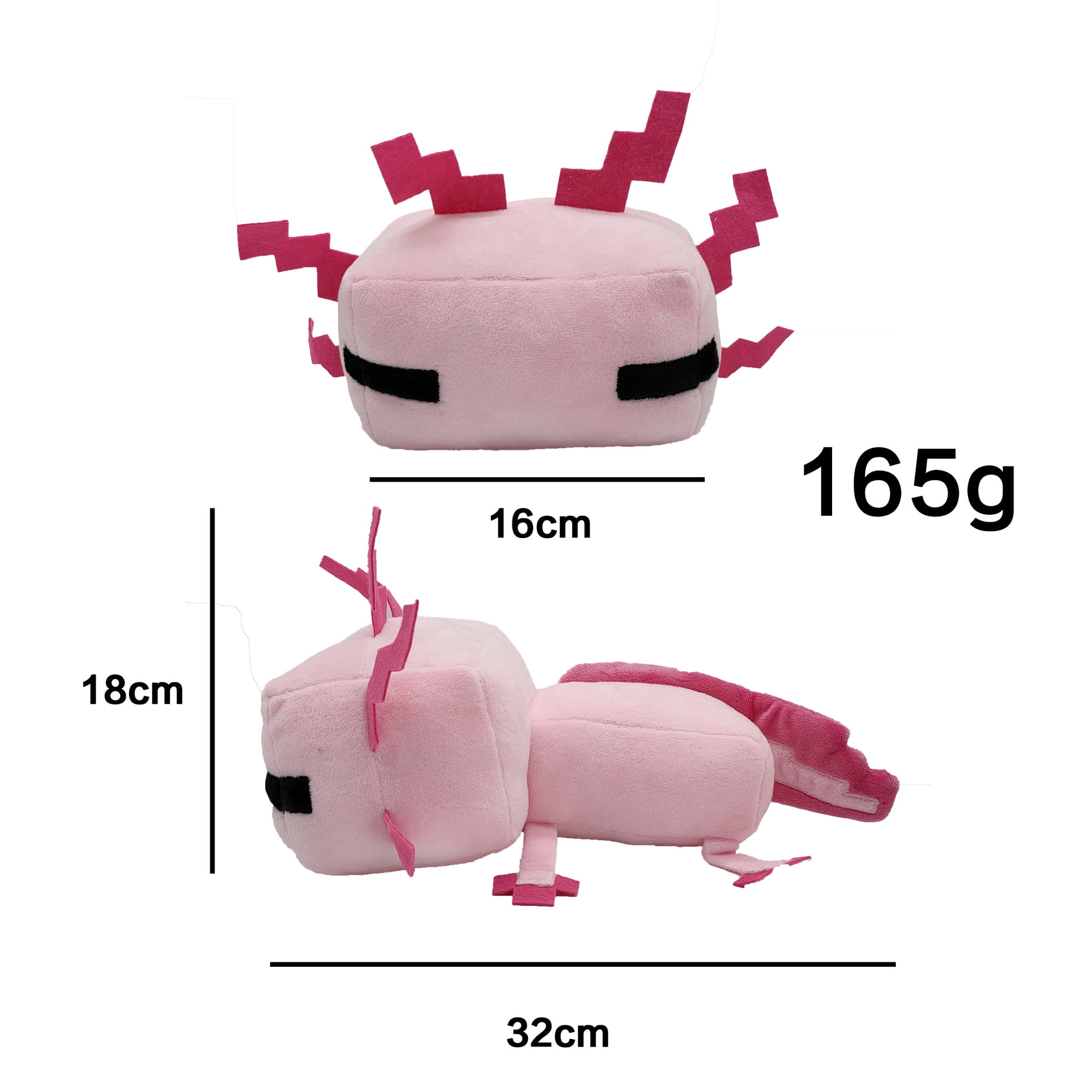 12.5in Minecraft Axolotl Plush Toy Basic Plush Character, Soft Cuddly ...