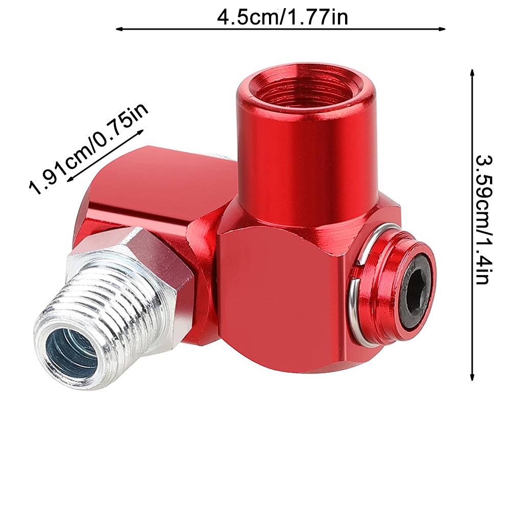 12.5mm 360 Swivel Air Hose Connector Adapter Pneumatic Part Adapter ...
