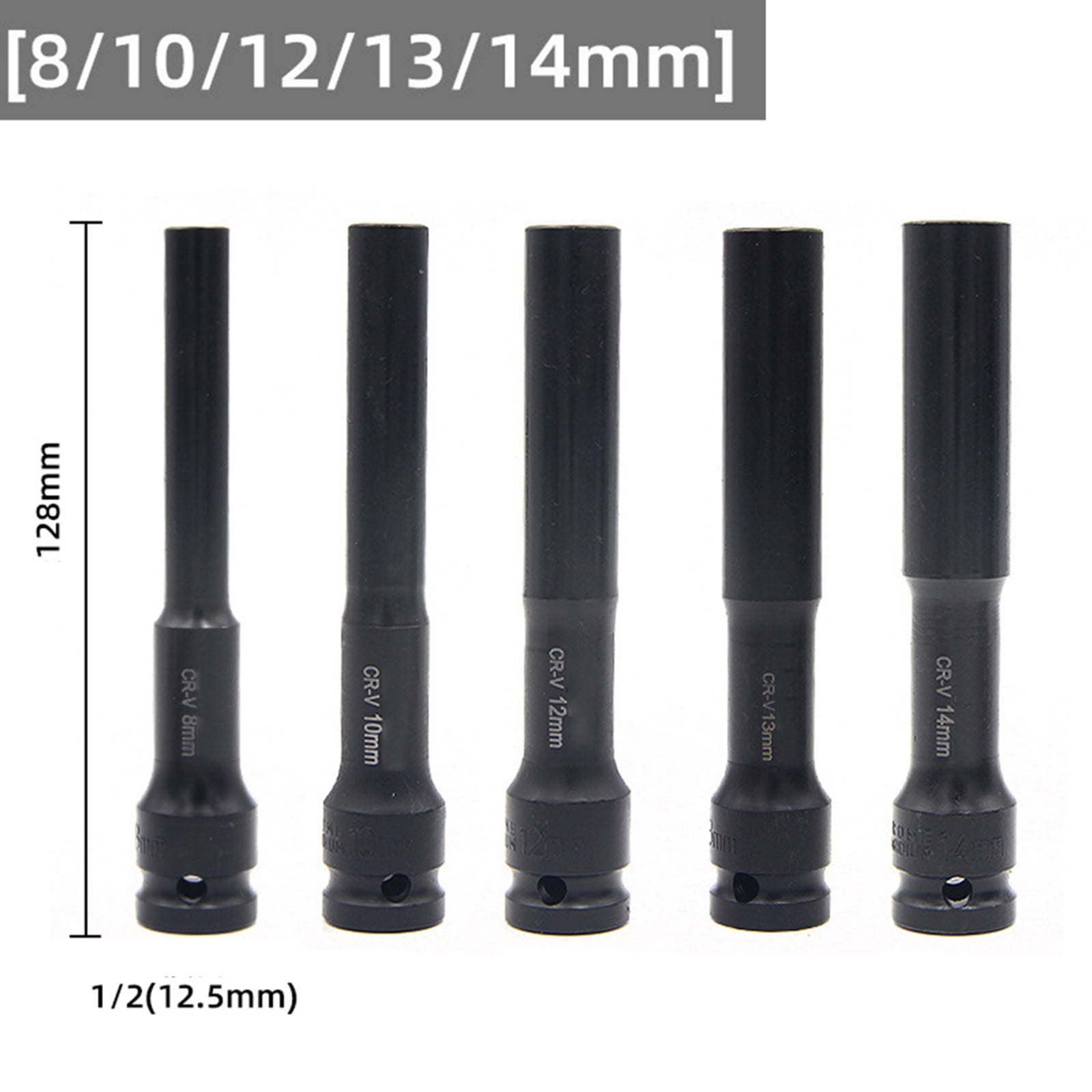 12.5mm Drive Socket Head Wrench Hex 8-14mm Adapter Spanner Converter (8 ...