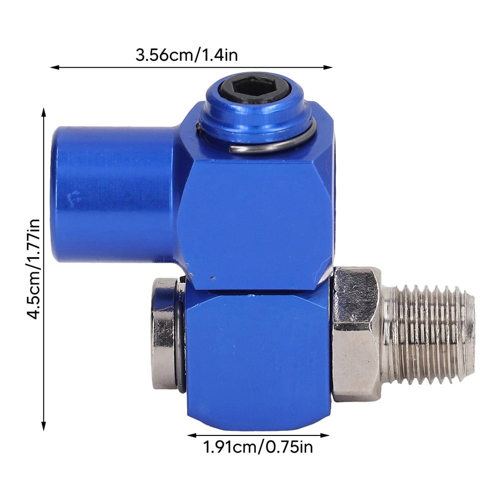 12.5mm for 360 Swivel Air Hose Connector Adapter Pneumatic Part Adapter ...