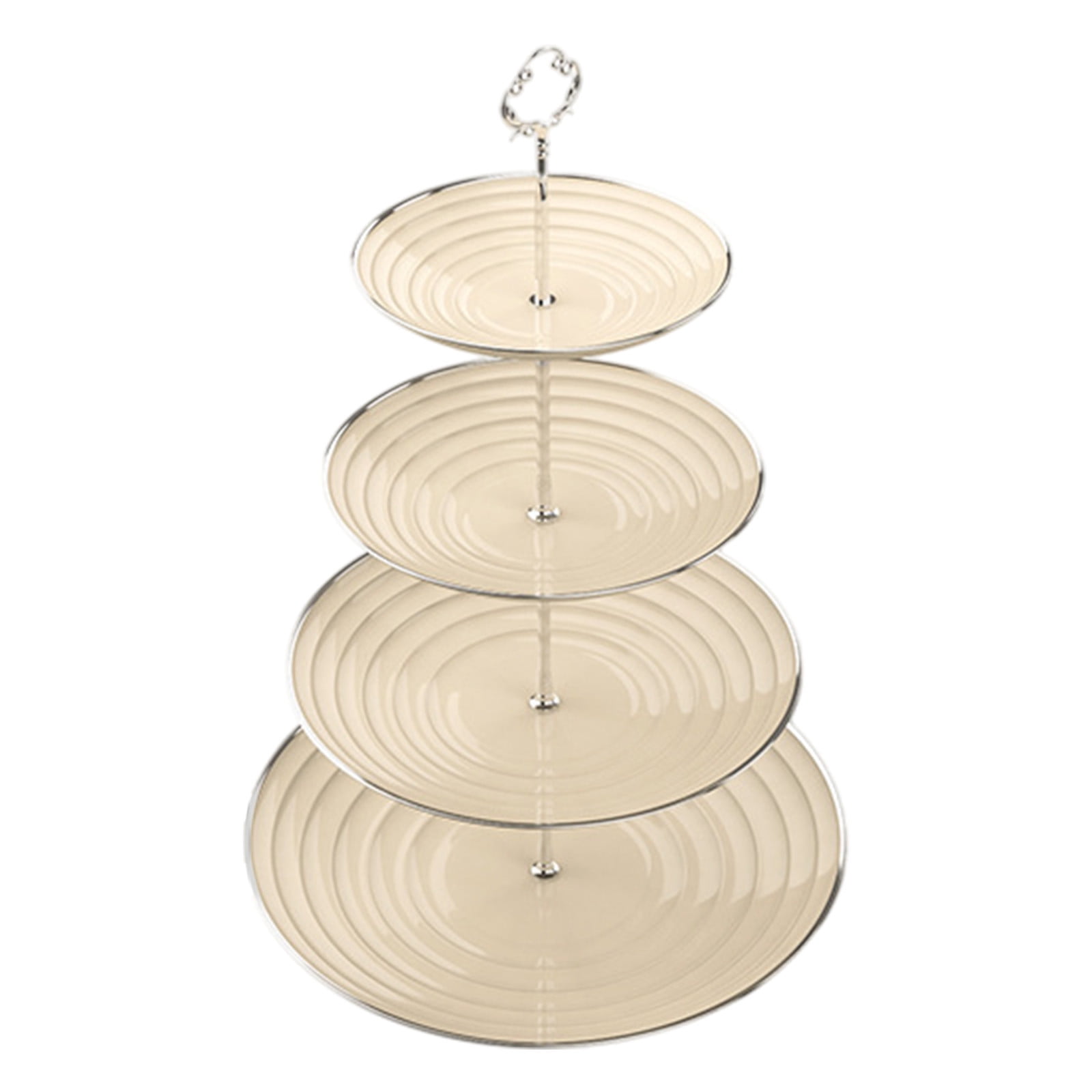 12.5x12.5x18.3in Multi-Tier Detachable Cake Stand - Plastic 4-Layer ...