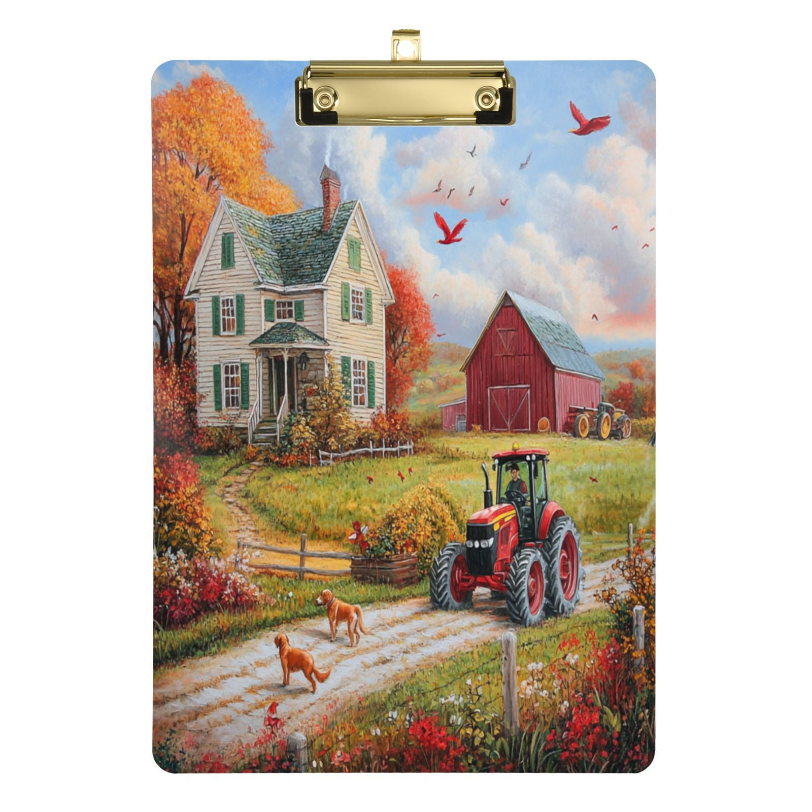 12.5x9 Inch Acrylic Clipboard with Metal Clip – Single-Sided Print ...