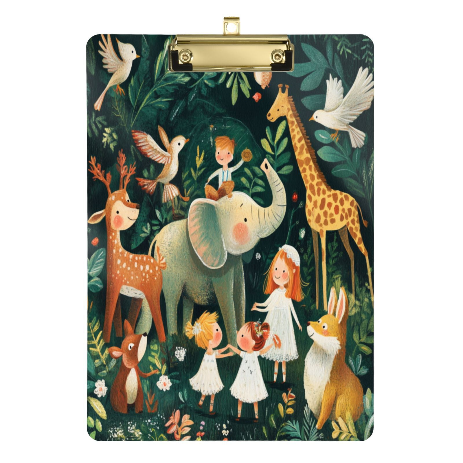 12.5x9 Inch Acrylic Clipboard with Metal Clip – Single-Sided Print ...