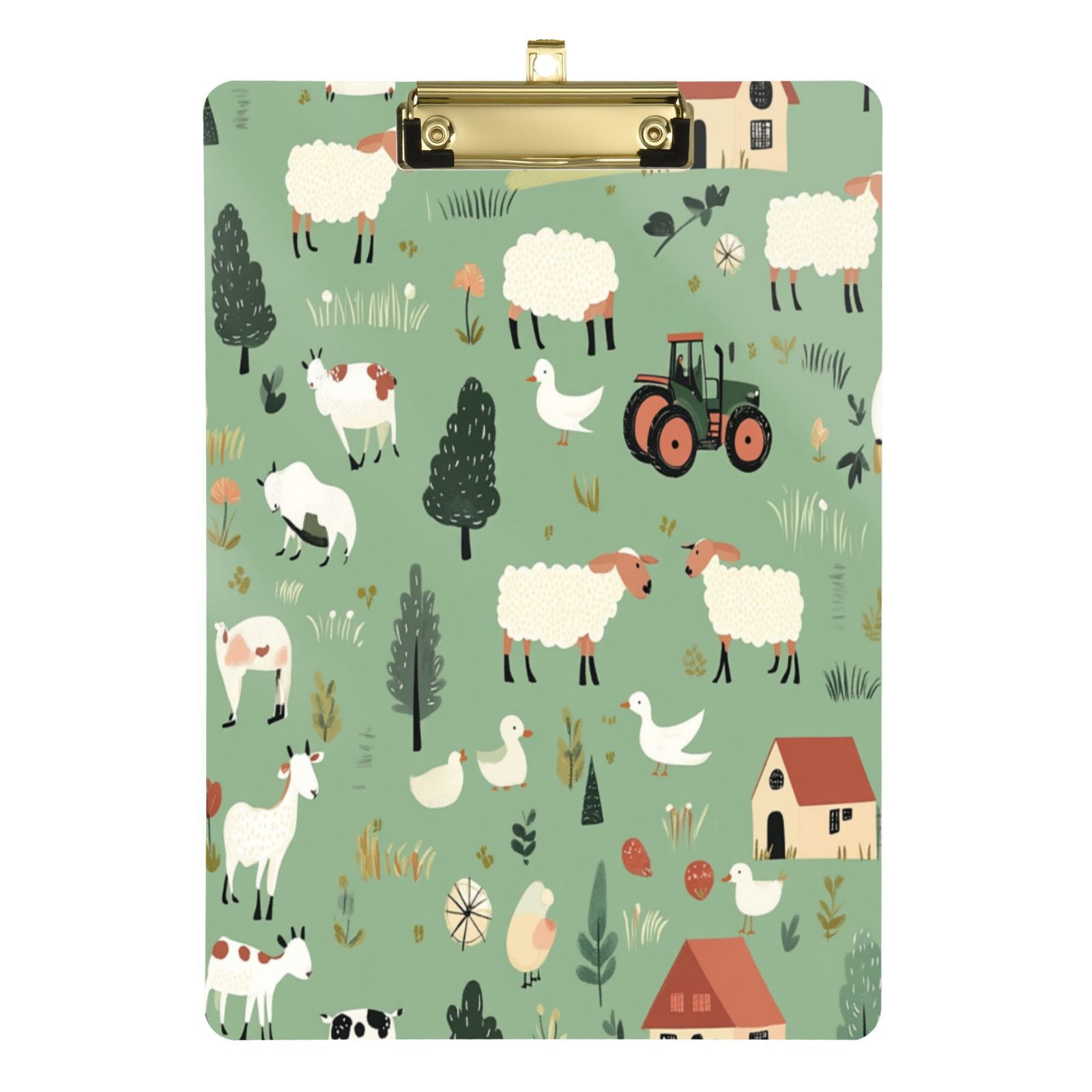 12.5x9 Inch Acrylic Clipboard with Metal Clip – Single-Sided Print ...