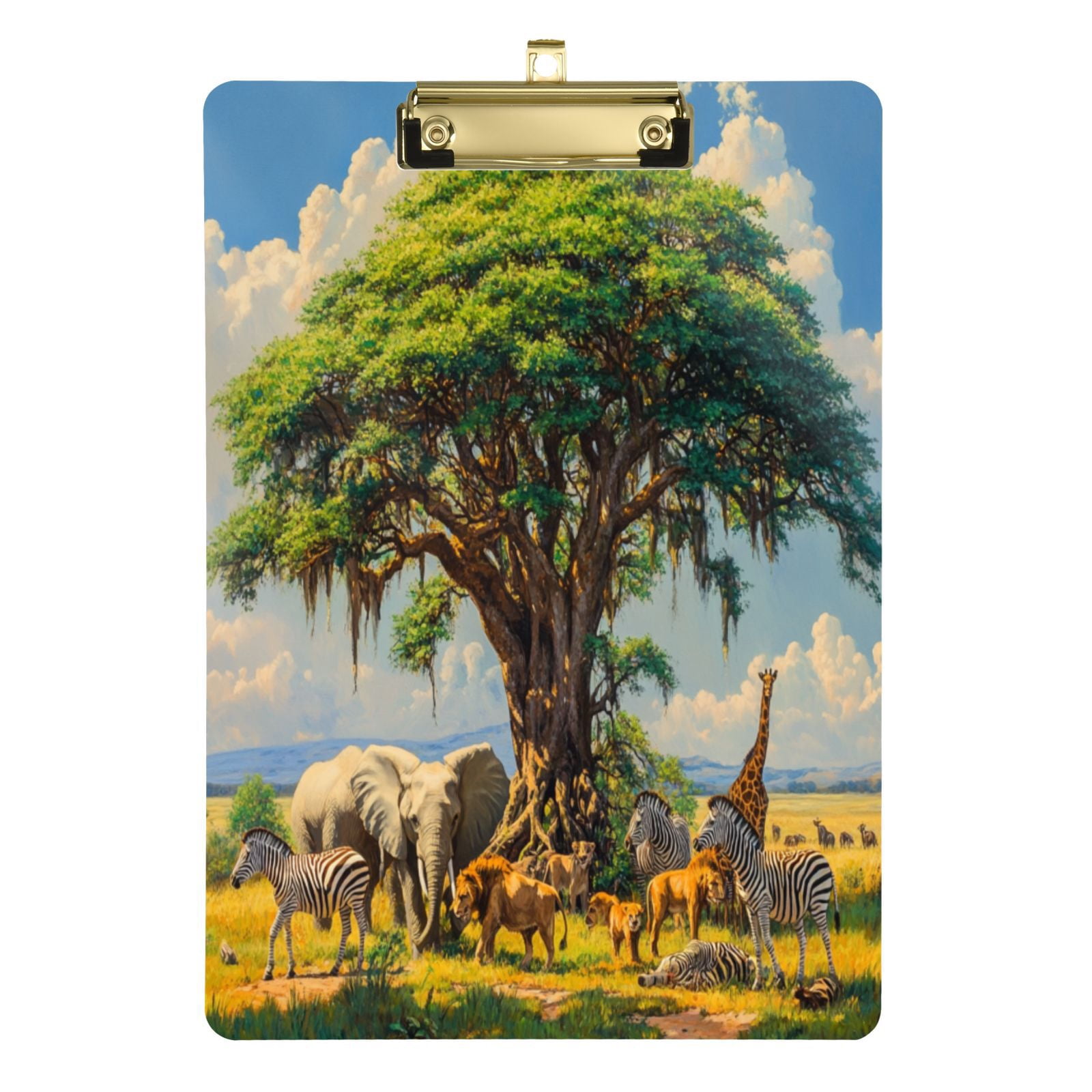 12.5x9 Inch Acrylic Clipboard with Metal Clip – Single-Sided Print ...