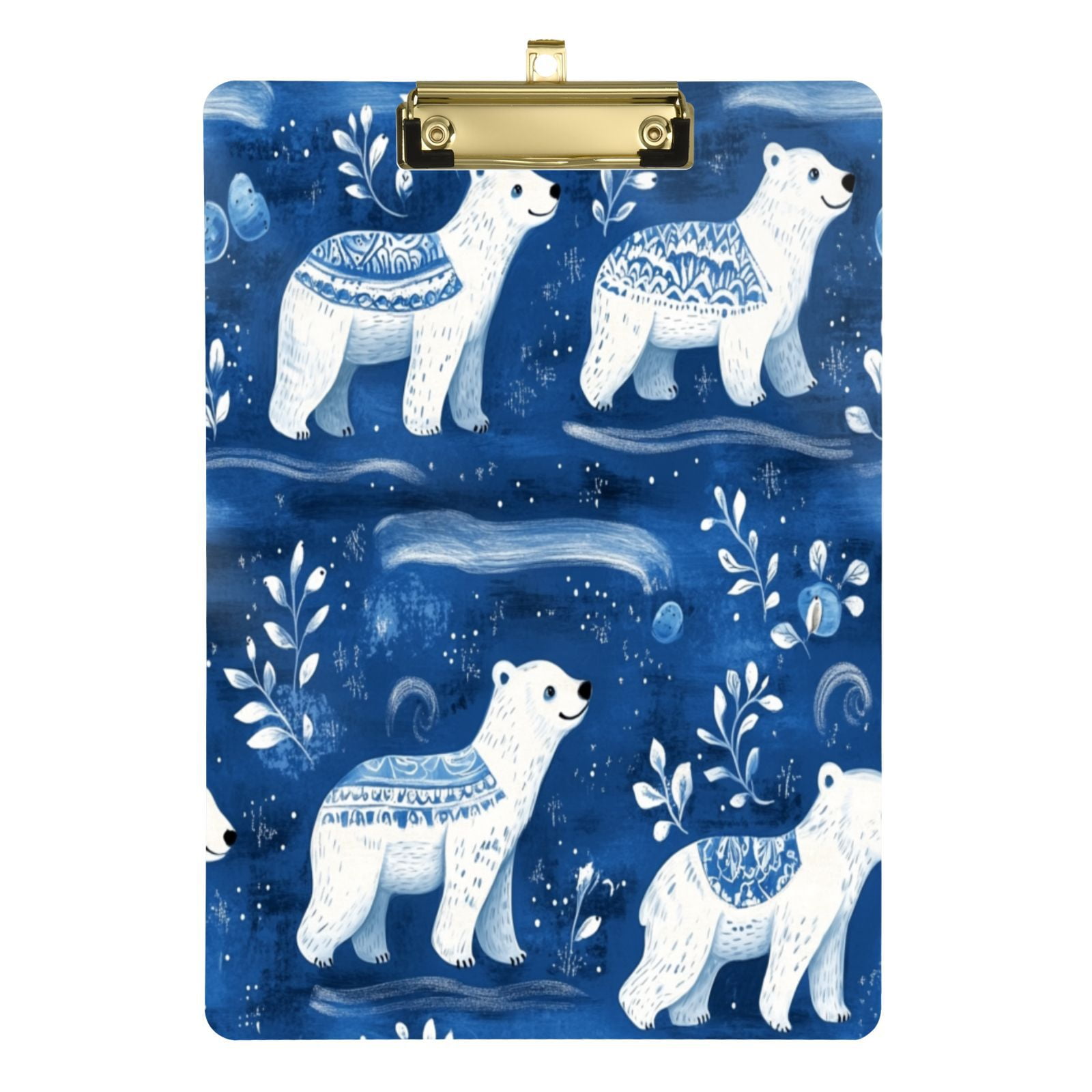 12.5x9 Inch Acrylic Clipboard with Metal Clip – Single-Sided Print ...