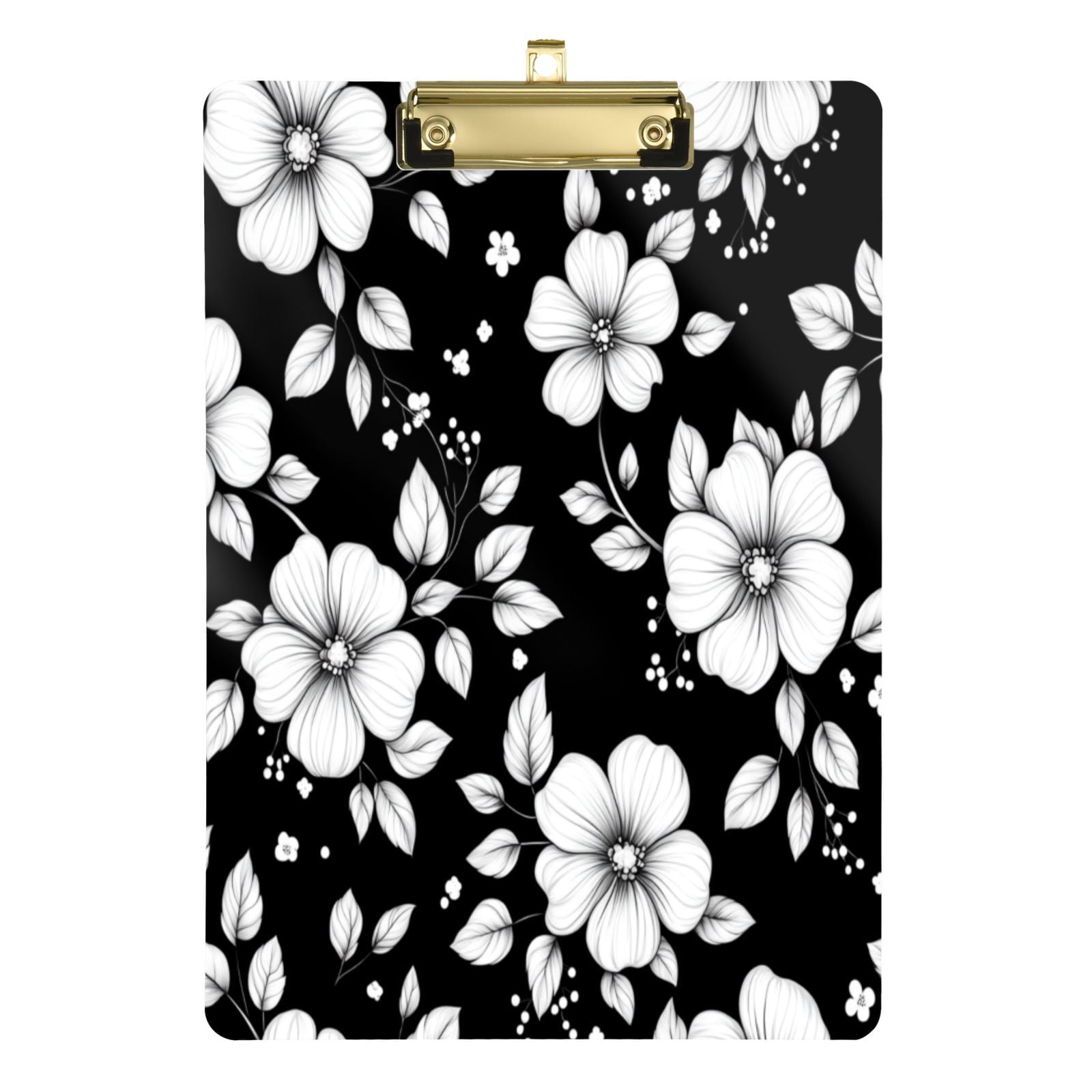 12.5x9 Inch Acrylic Clipboard with Metal Clip – Single-Sided Print ...
