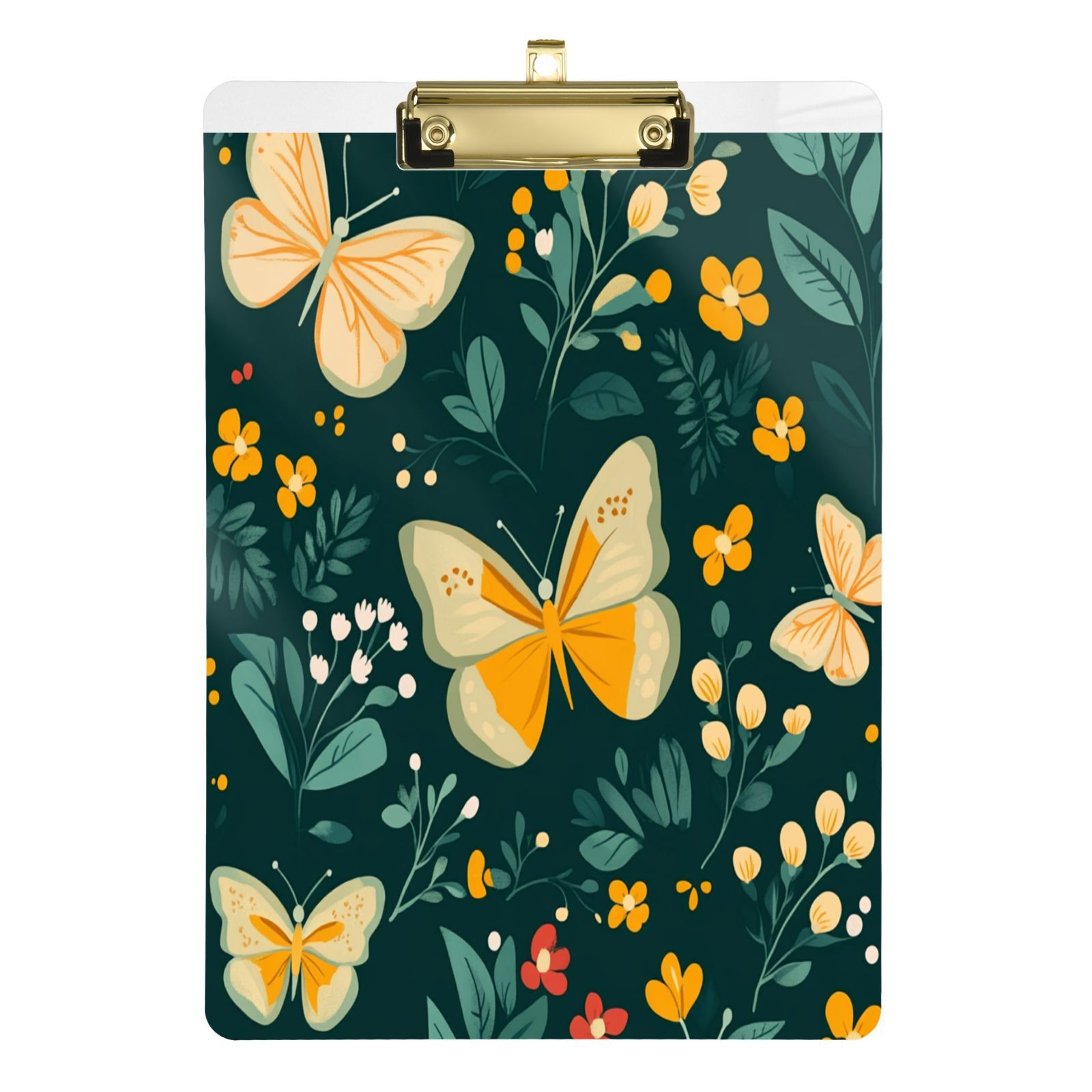 12.5x9 Inch Acrylic Clipboard with Metal Clip – Single-Sided Print ...