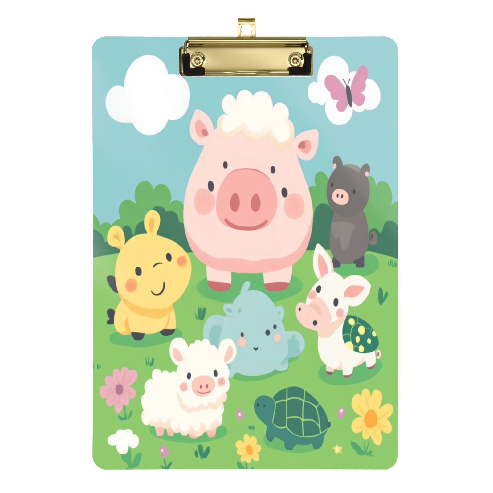 12.5x9 Inch Acrylic Clipboard with Metal Clip – Single-Sided Print ...