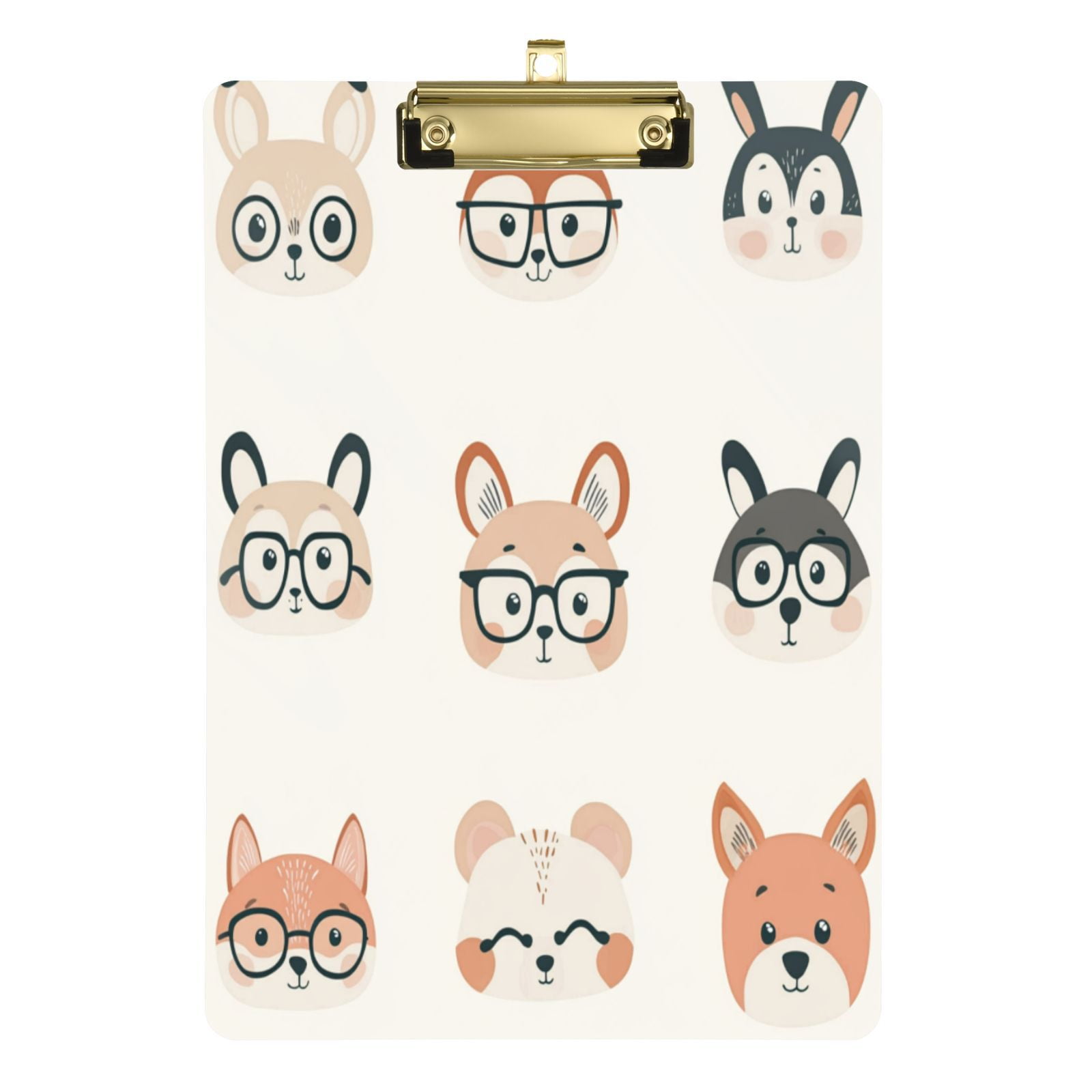 12.5x9 Inch Acrylic Clipboard with Metal Clip – Single-Sided Print ...