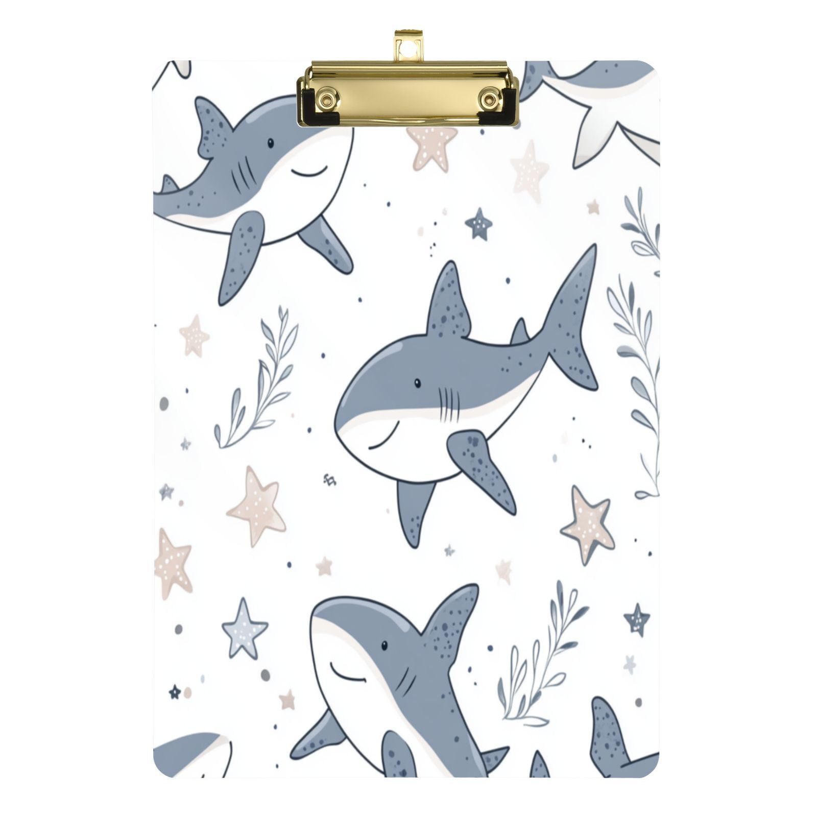 12.5x9 Inch Acrylic Clipboard with Metal Clip – Single-Sided Print ...