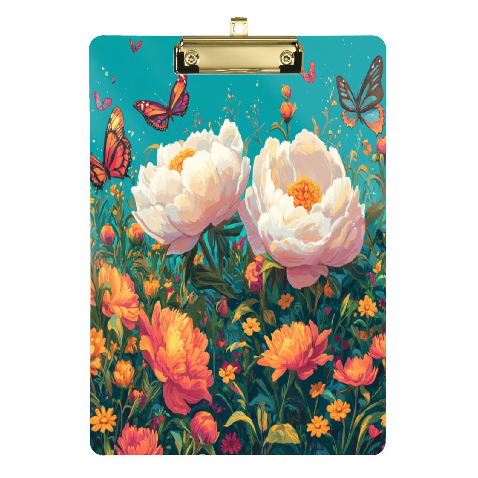 12.5x9 Inch Acrylic Clipboard with Metal Clip – Single-Sided Print ...