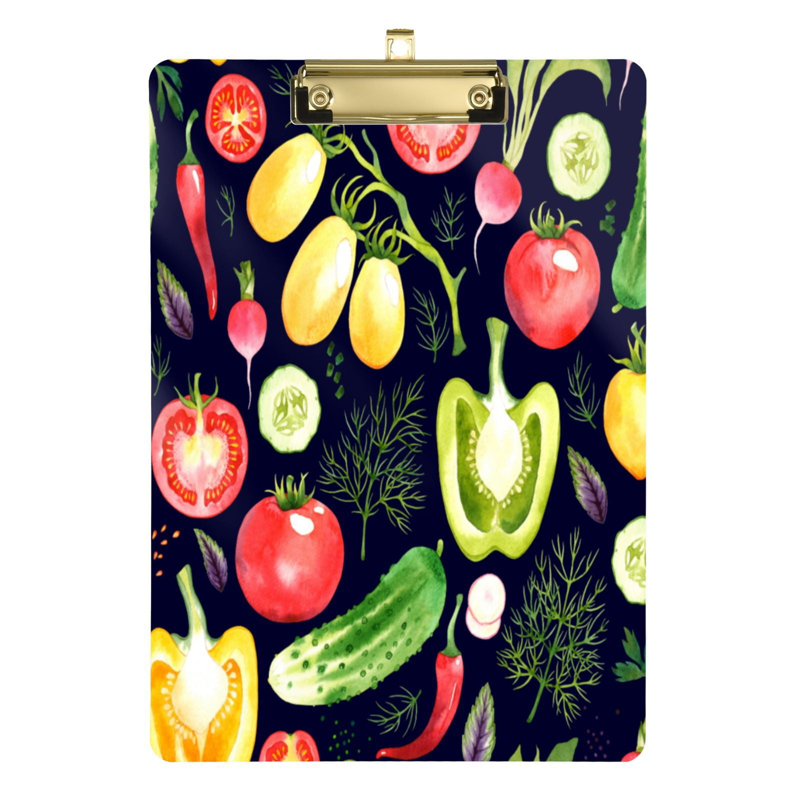 12.5x9 Inch Acrylic Clipboard with Metal Clip – Single-Sided Print ...
