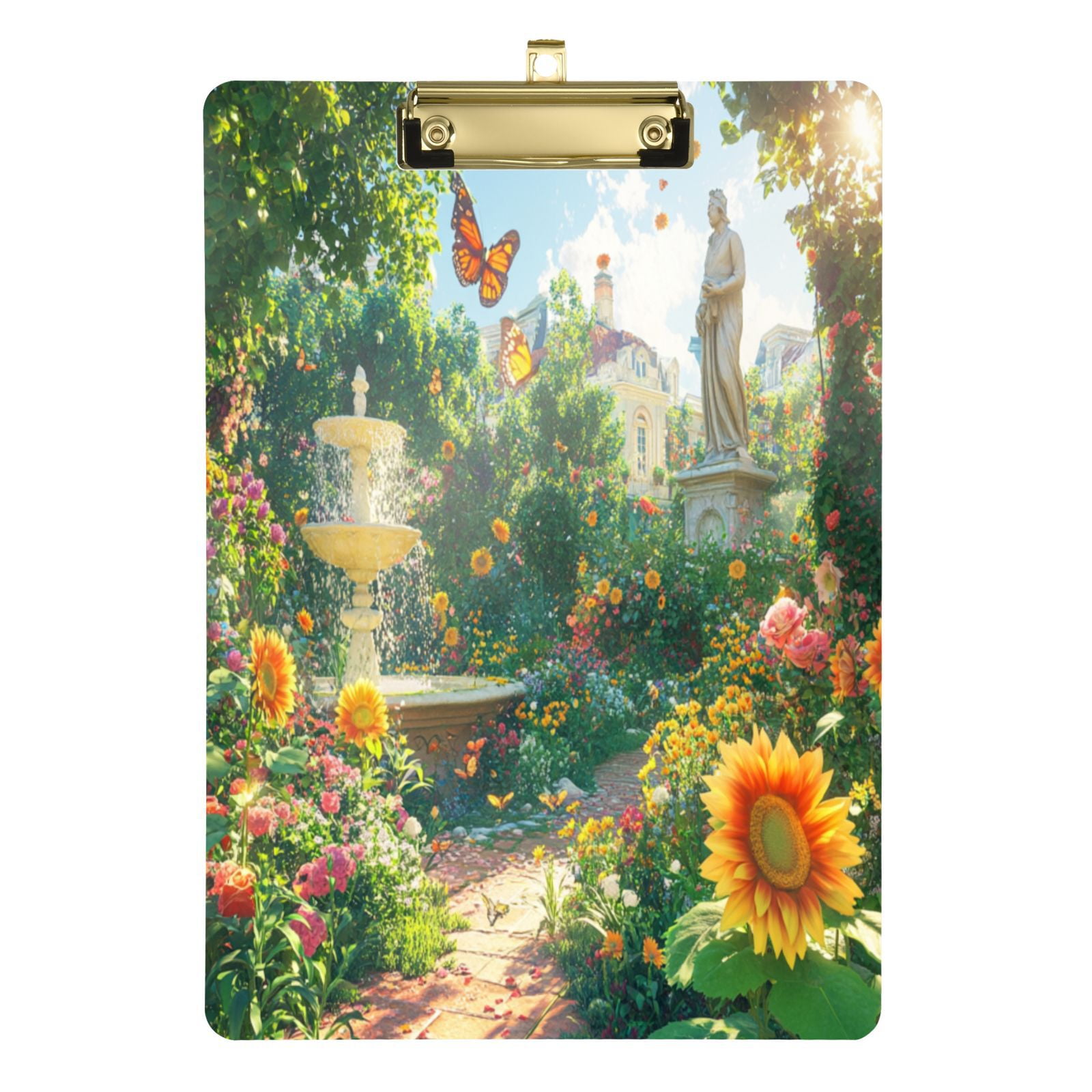 12.5x9 Inch Acrylic Clipboard with Metal Clip – Single-Sided Print ...