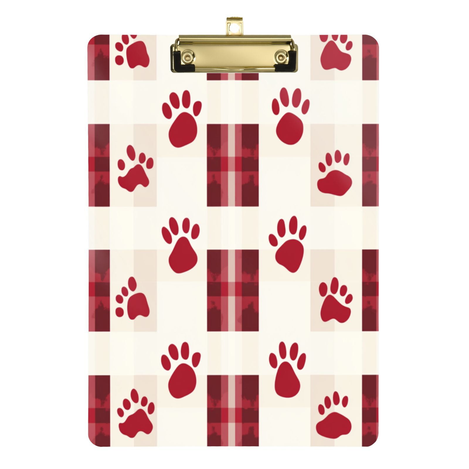 12.5x9 Inch Acrylic Clipboard with Metal Clip – Single-Sided Print ...