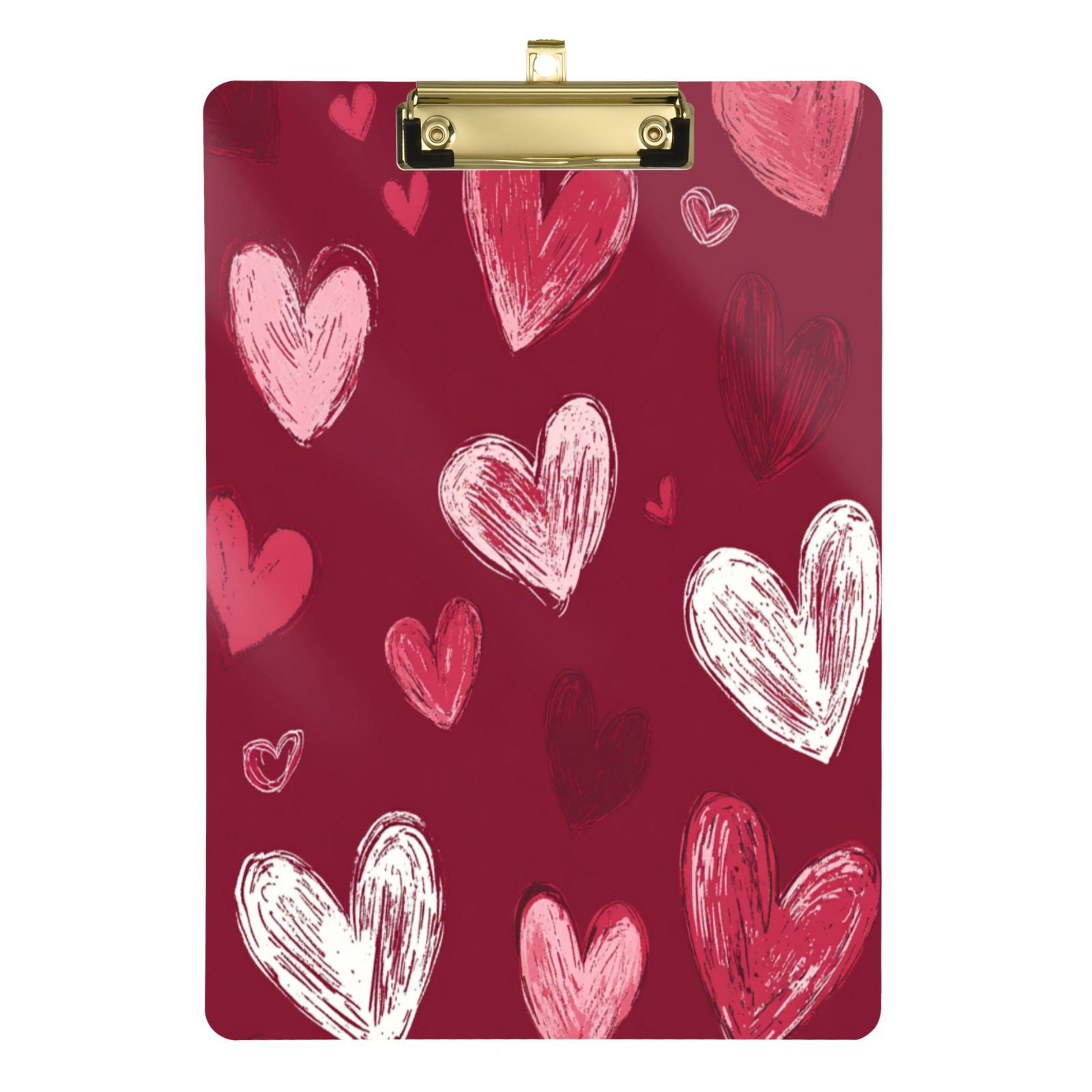 12.5x9 Inch Acrylic Clipboard with Metal Clip – Single-Sided Print ...