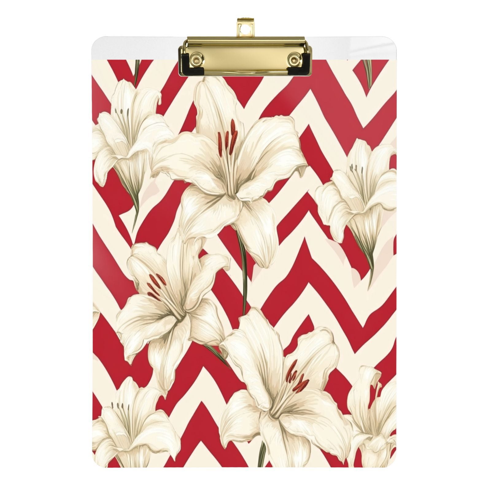 12.5x9 Inch Acrylic Clipboard with Metal Clip – Single-Sided Print ...