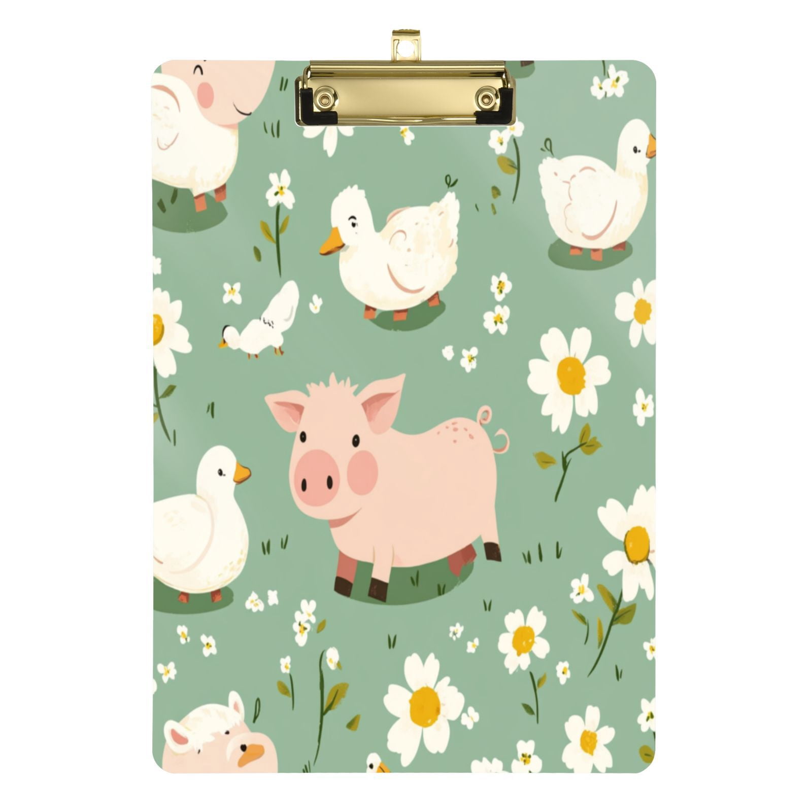 12.5x9 Inch Acrylic Clipboard with Metal Clip – Single-Sided Print ...