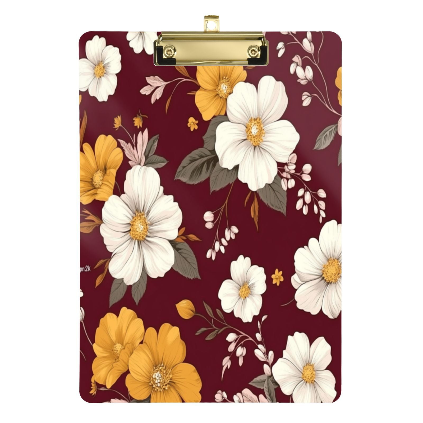 12.5x9 Inch Acrylic Clipboard with Metal Clip – Single-Sided Print ...
