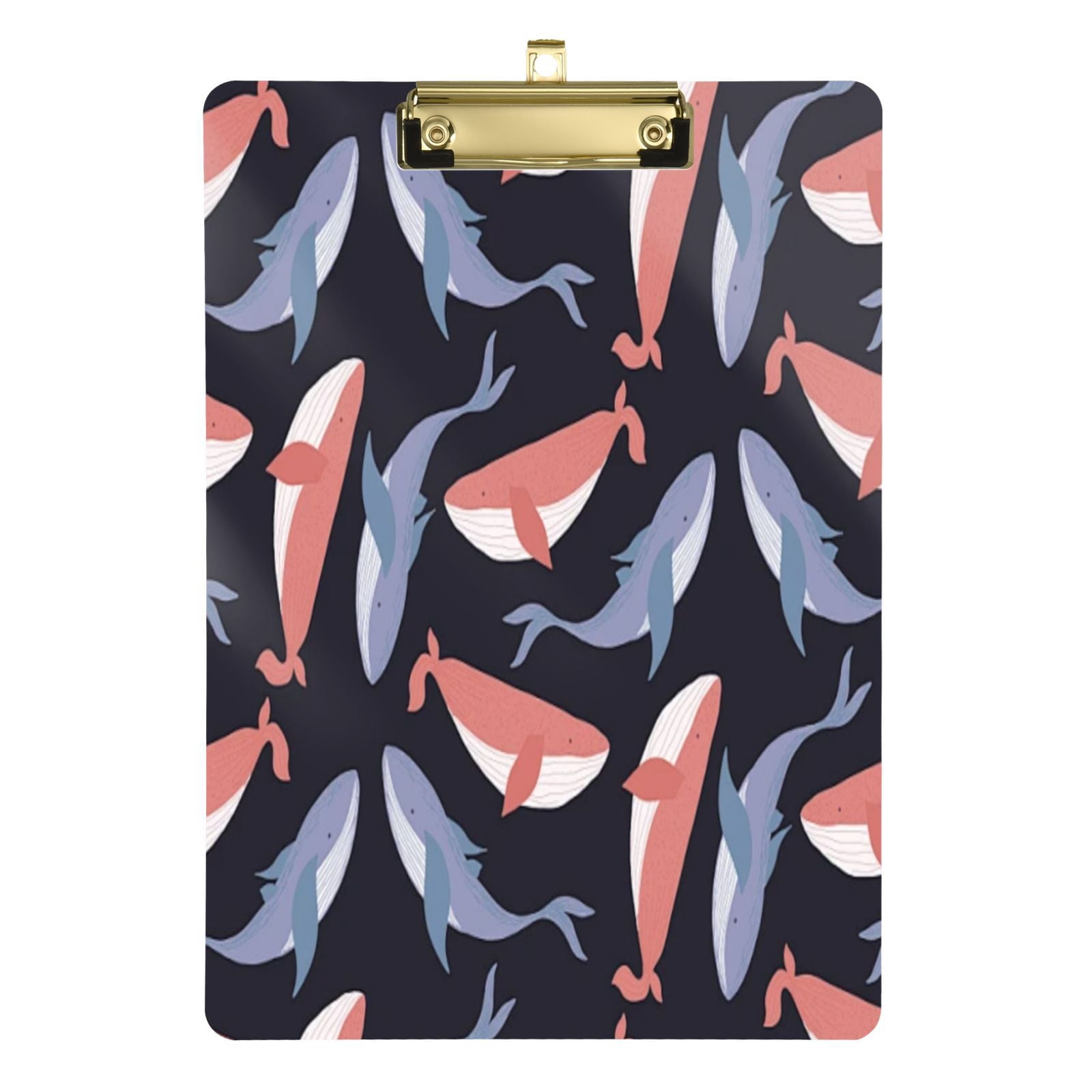 12.5x9 Inch Acrylic Clipboard with Metal Clip – Single-Sided Print ...