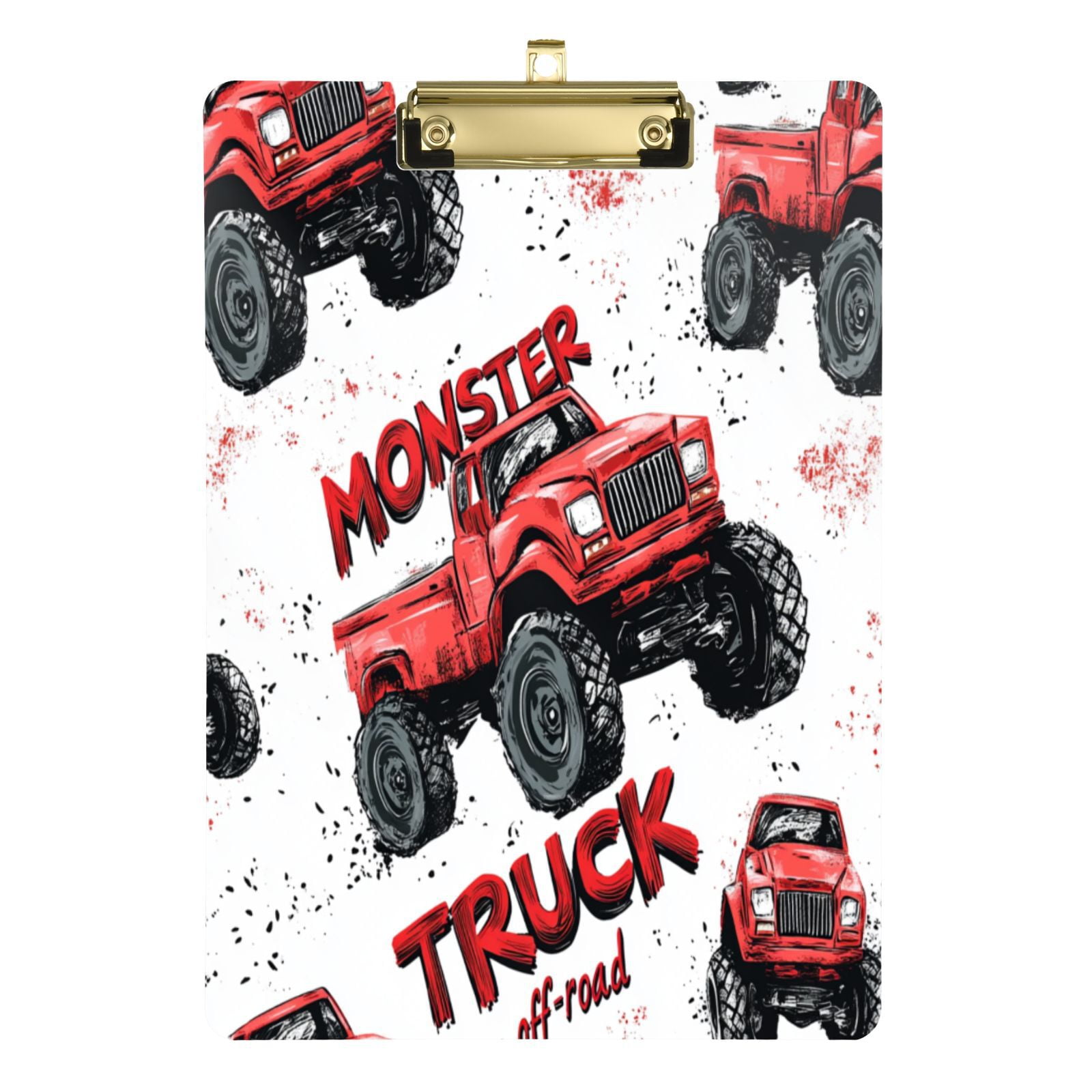 12.5x9 Inch Acrylic Clipboard with Metal Clip – Single-Sided Print ...