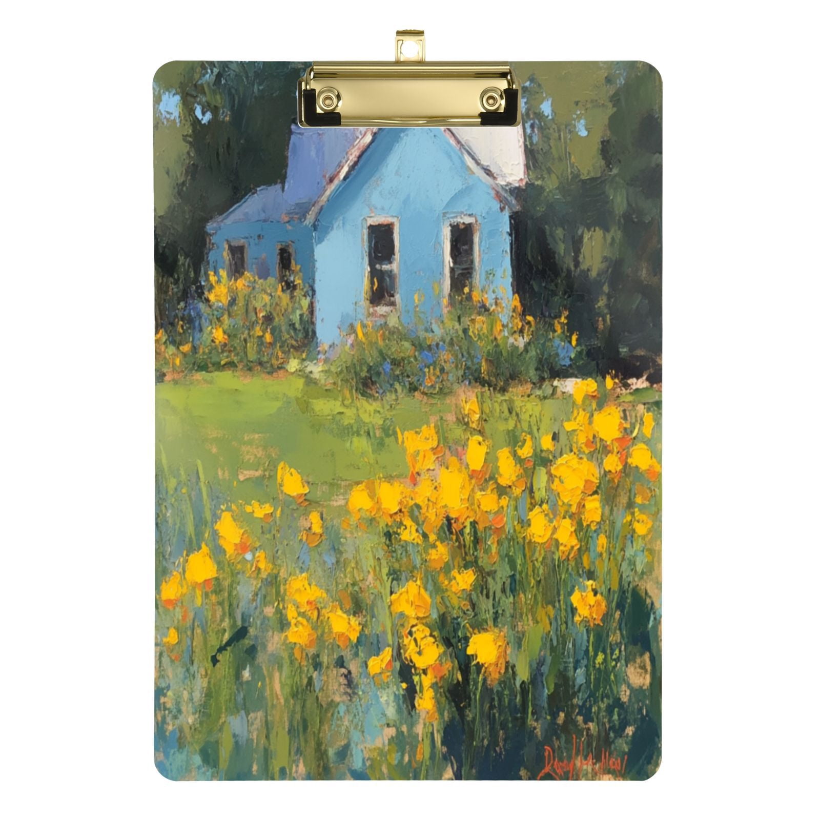 12.5x9 Inch Acrylic Clipboard with Metal Clip – Single-Sided Print ...
