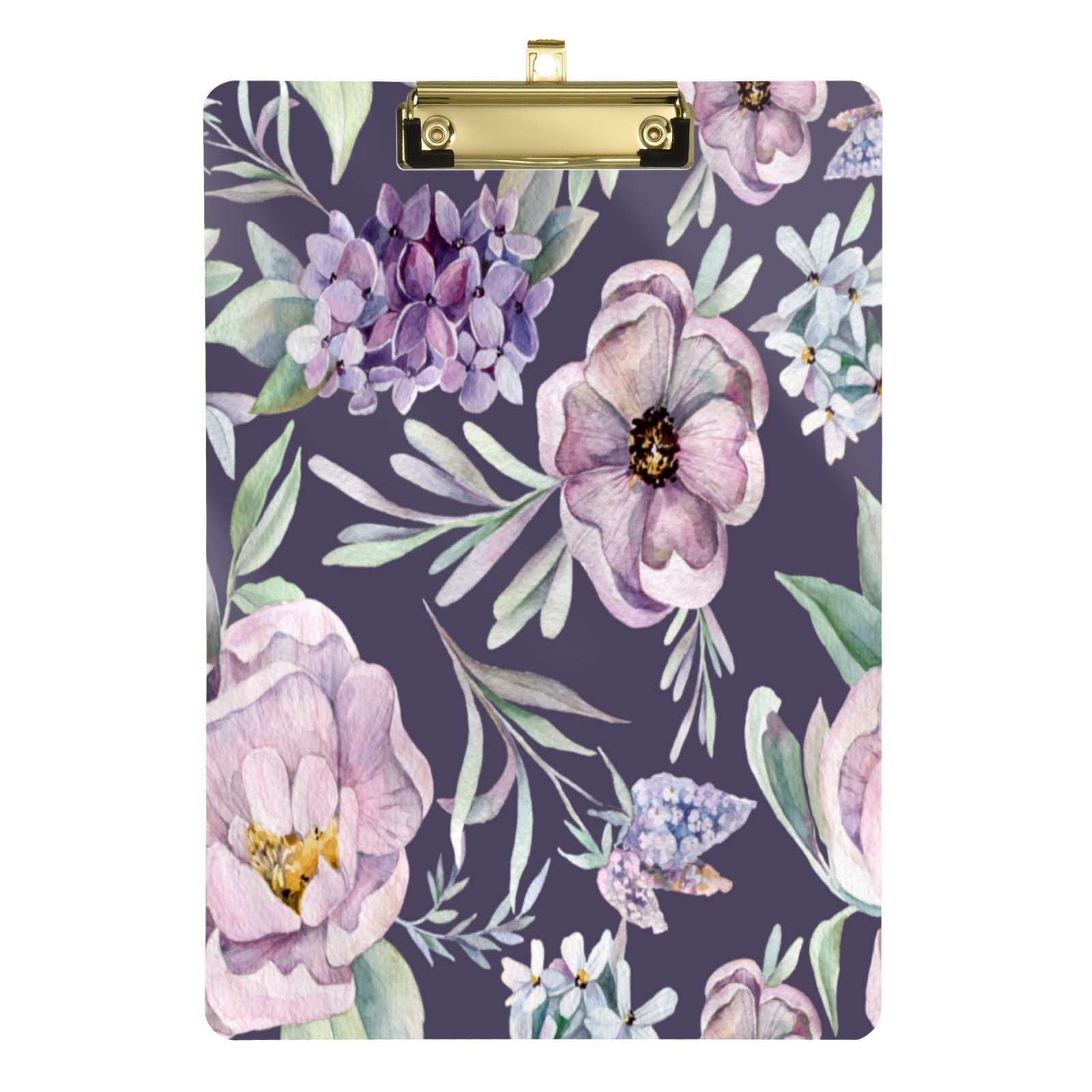 12.5x9 Inch Acrylic Clipboard with Metal Clip – Single-Sided Print ...