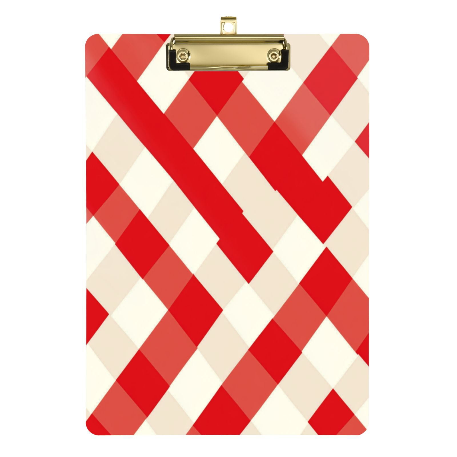 12.5x9 Inch Acrylic Clipboard with Metal Clip – Single-Sided Print ...