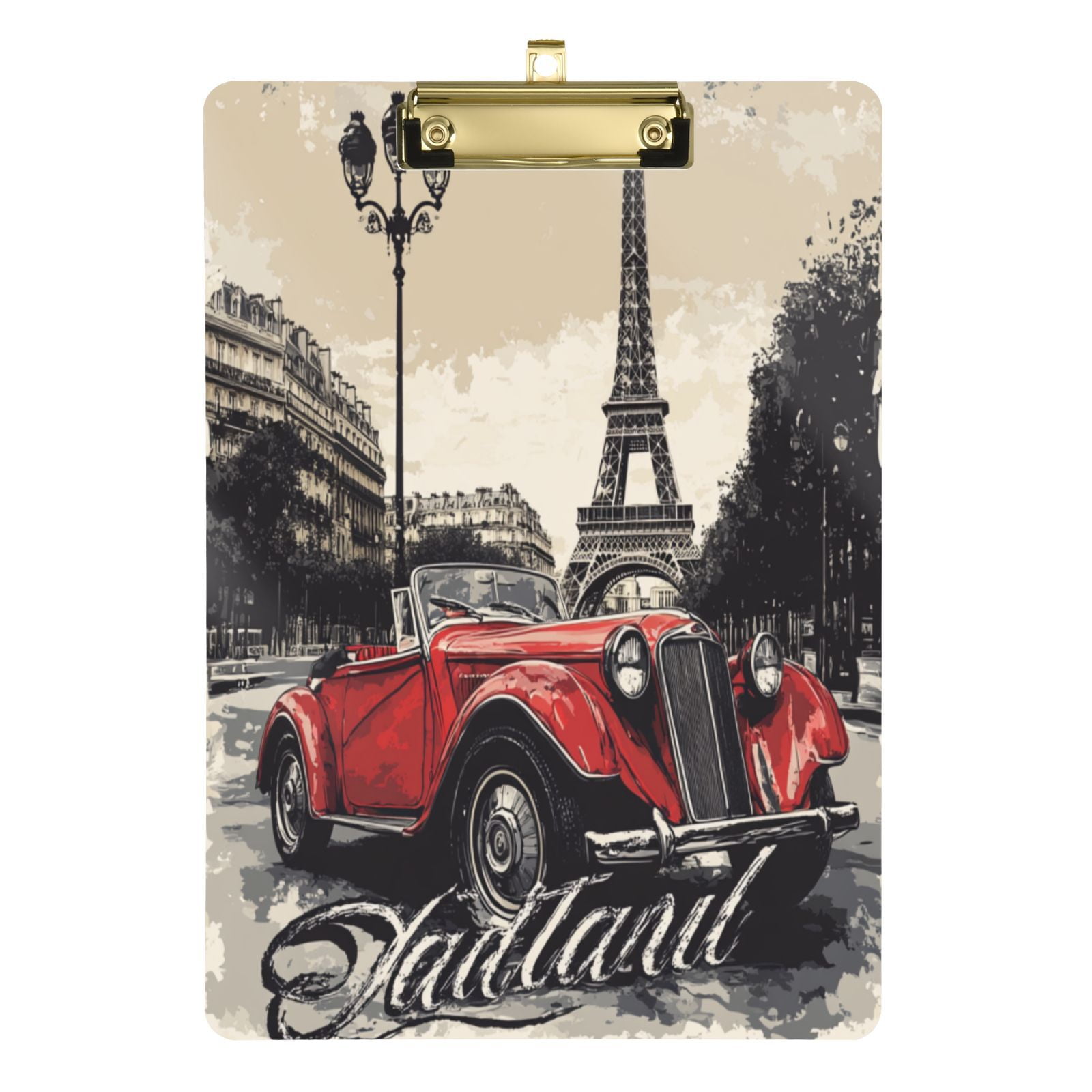 12.5x9 Inch Acrylic Clipboard with Metal Clip – Single-Sided Print ...