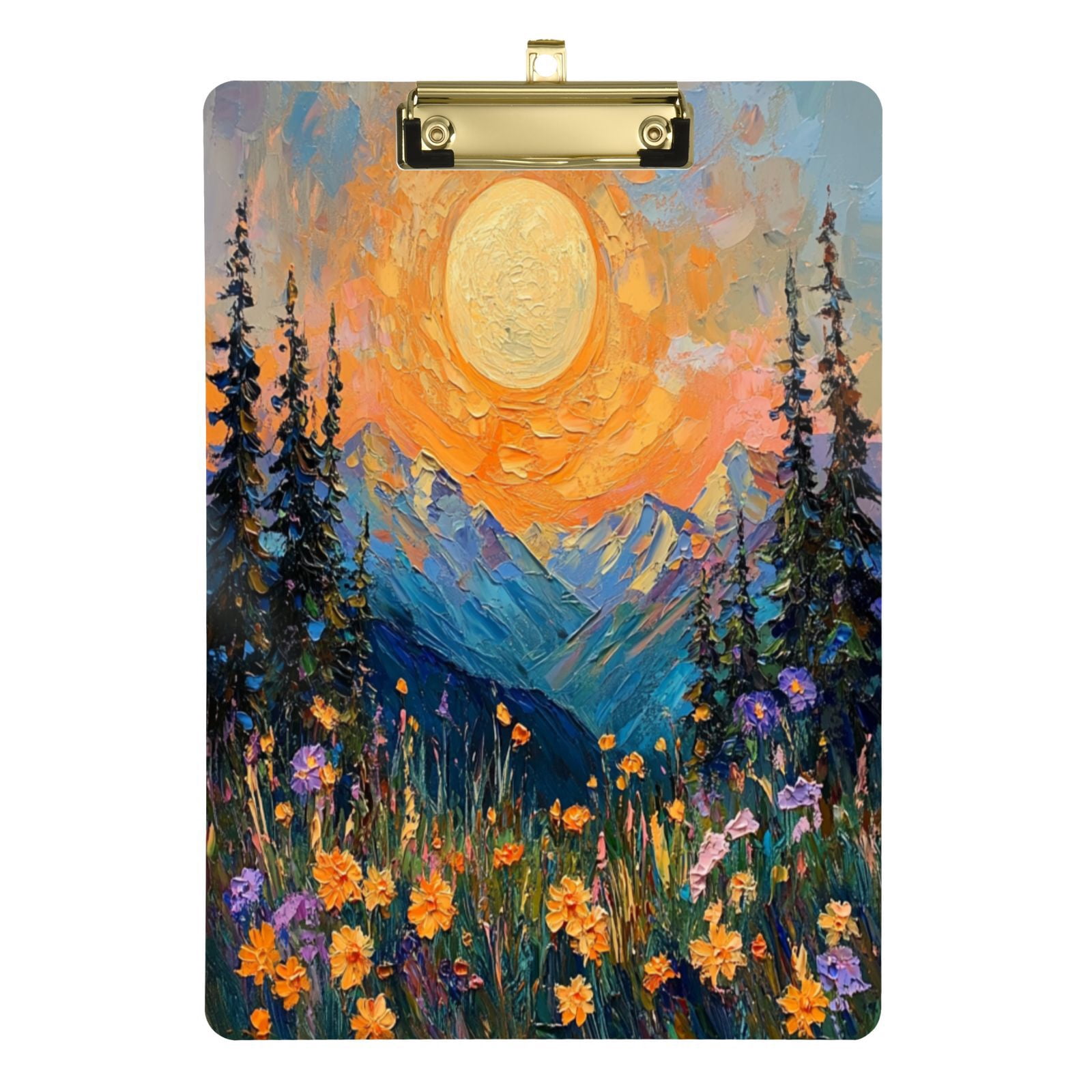 12.5x9 Inch Acrylic Clipboard with Metal Clip – Single-Sided Print ...
