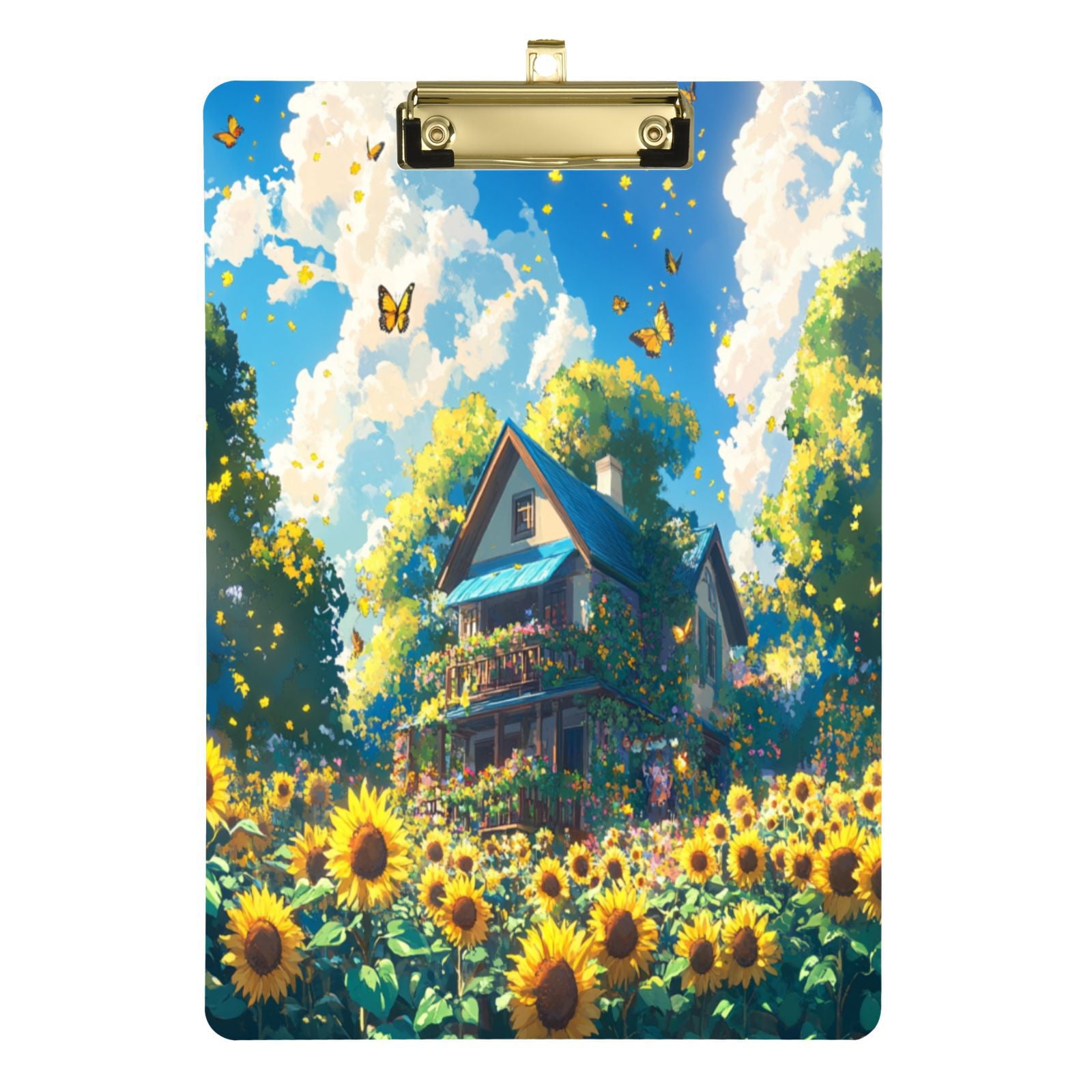 12.5x9 Inch Acrylic Clipboard with Metal Clip – Single-Sided Print ...